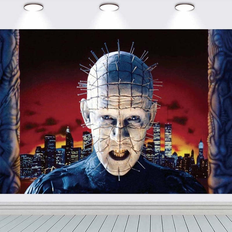 Hellraiser Pinhead Backdrop Banner Party Supplies Poster Birthday ...