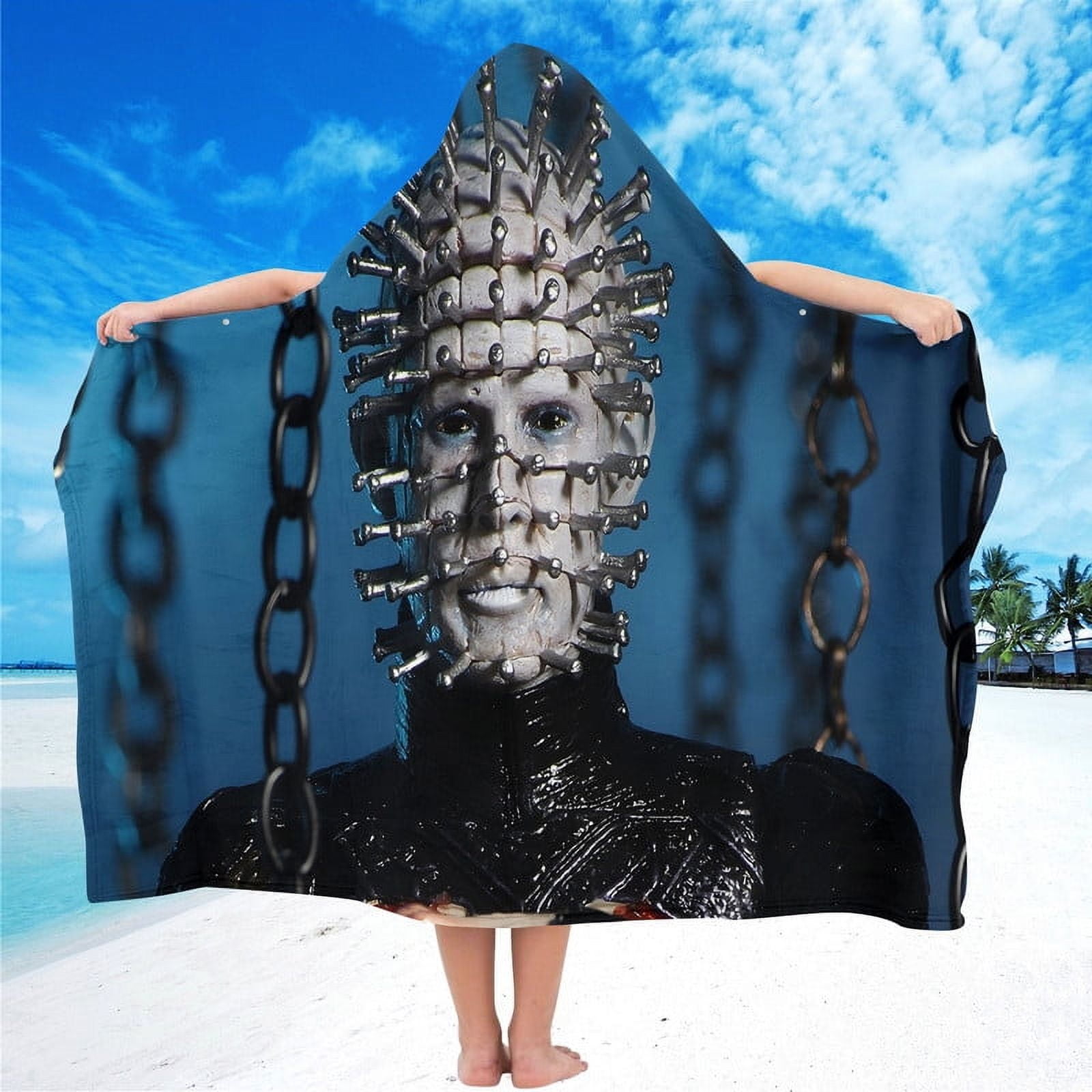 Hellraiser Pinhead Gifts Beach Towel for Women Girl Or Boys Birthday ...