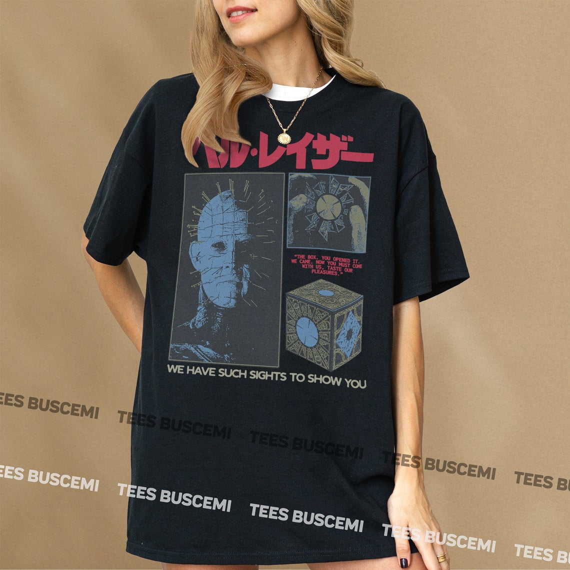 Hellraiser Pinhead Shirt, Retro Horror Movie Graphic T-Shirt, 80s Movie Memorabilia, 1987 Hell ...
