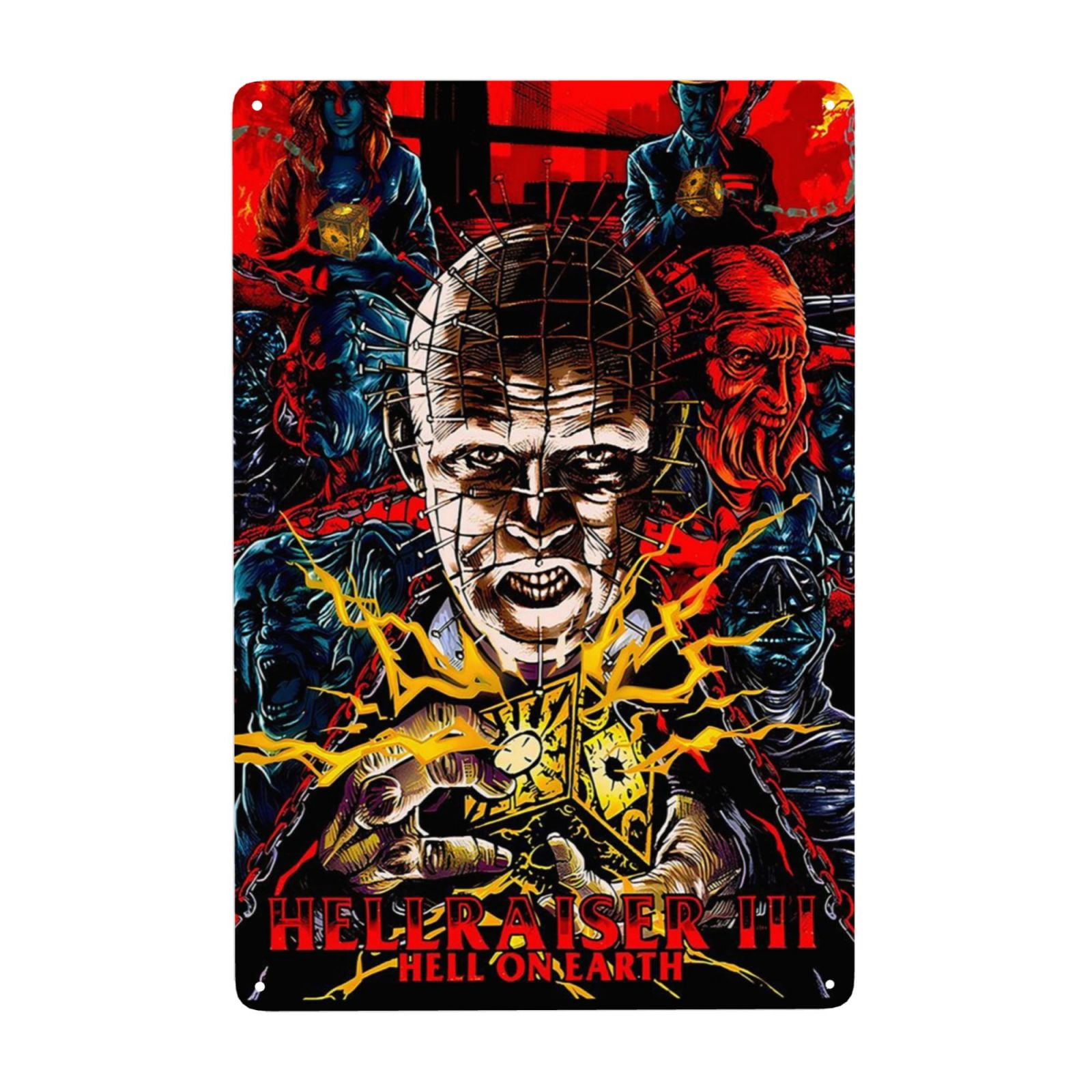 Hellraiser Poster Vintage Tin Sign for Bar Office Home Iron Painting ...