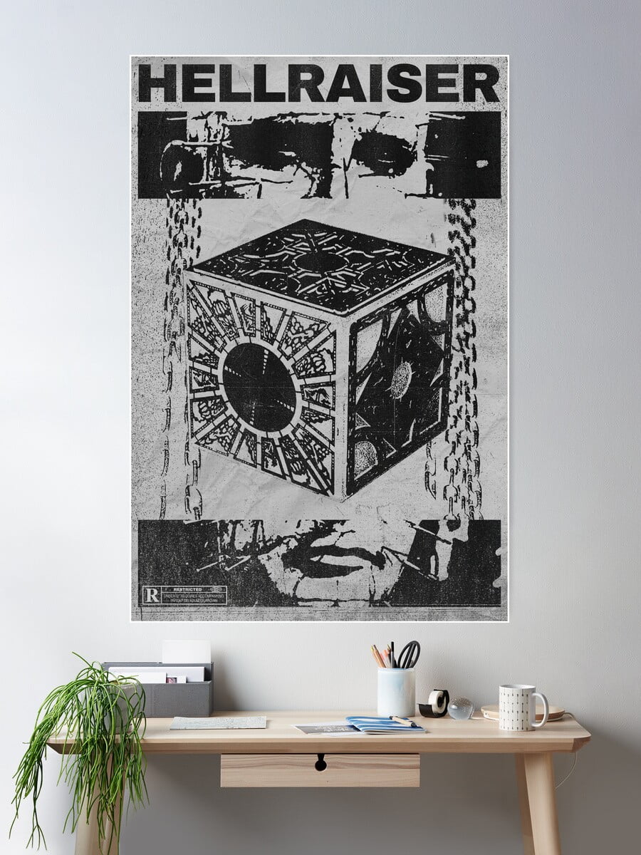 Hellraiser Vintage Horror Movie Film Poster Poster Wall Art, Modern ...