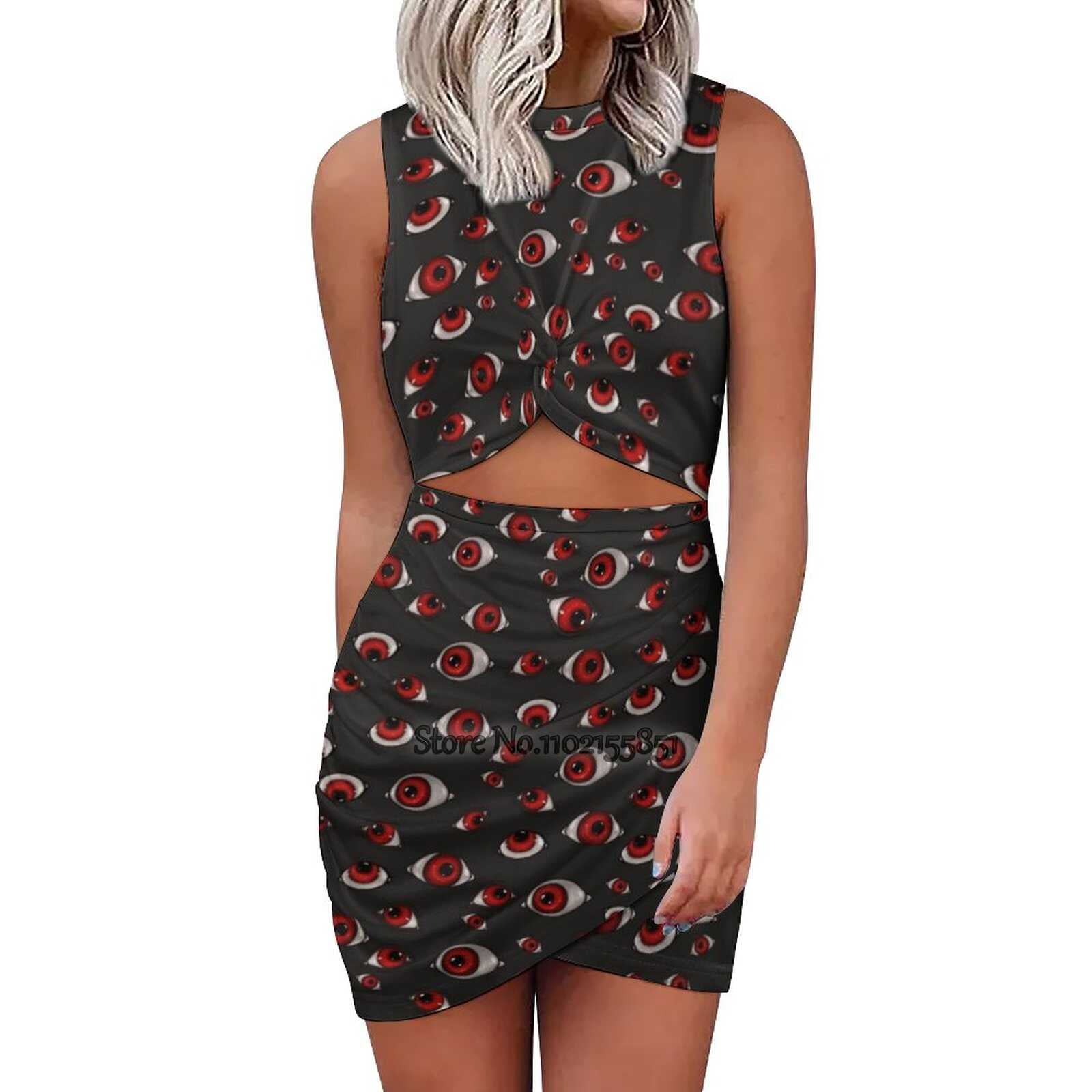 Hellsing Eyes Back Lacing Backless Dress Square Neck Dress Sweetheart ...
