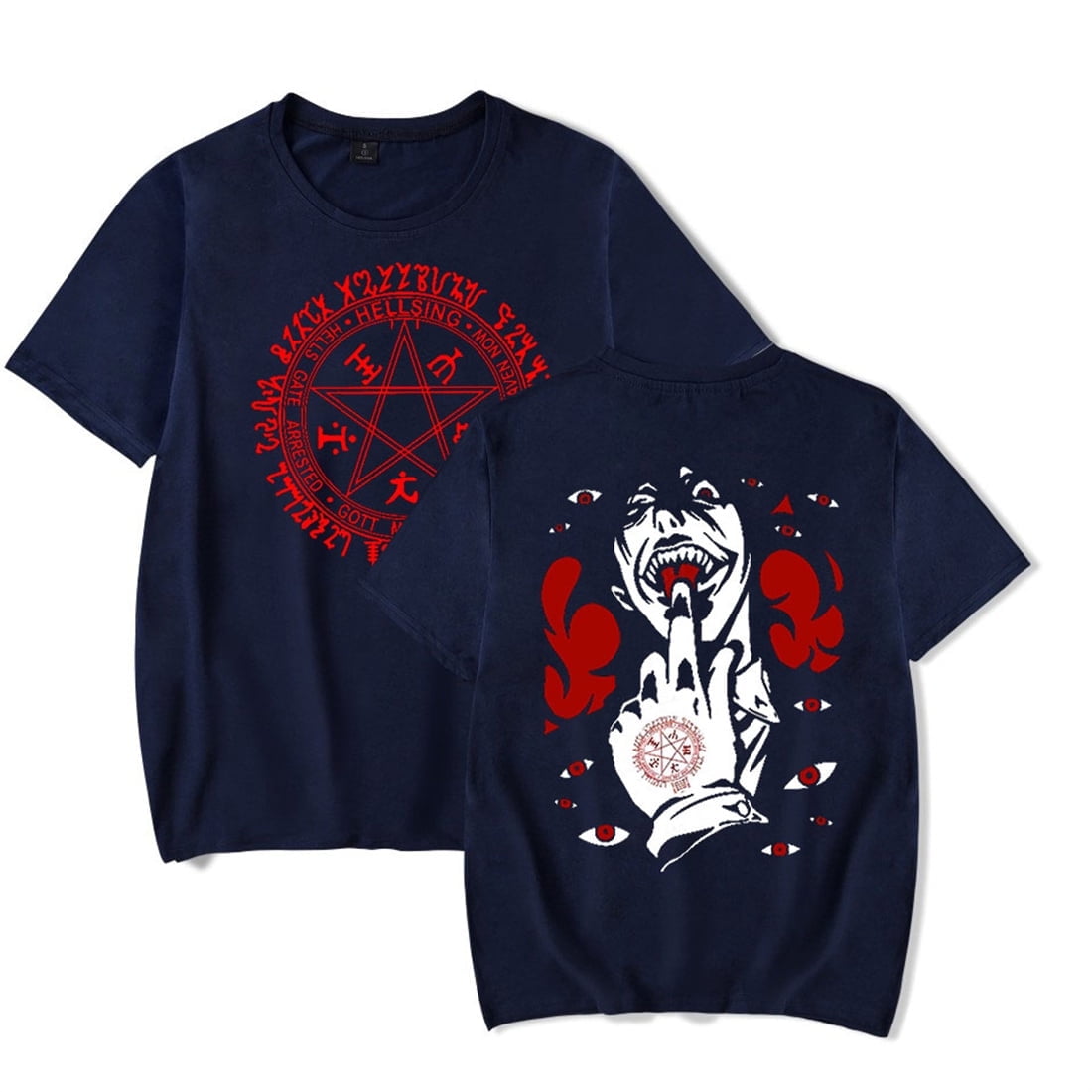 Hellsing Ultimate Alucard Merch T-Shirt Hip Hop Tops Crewneck Unique ...