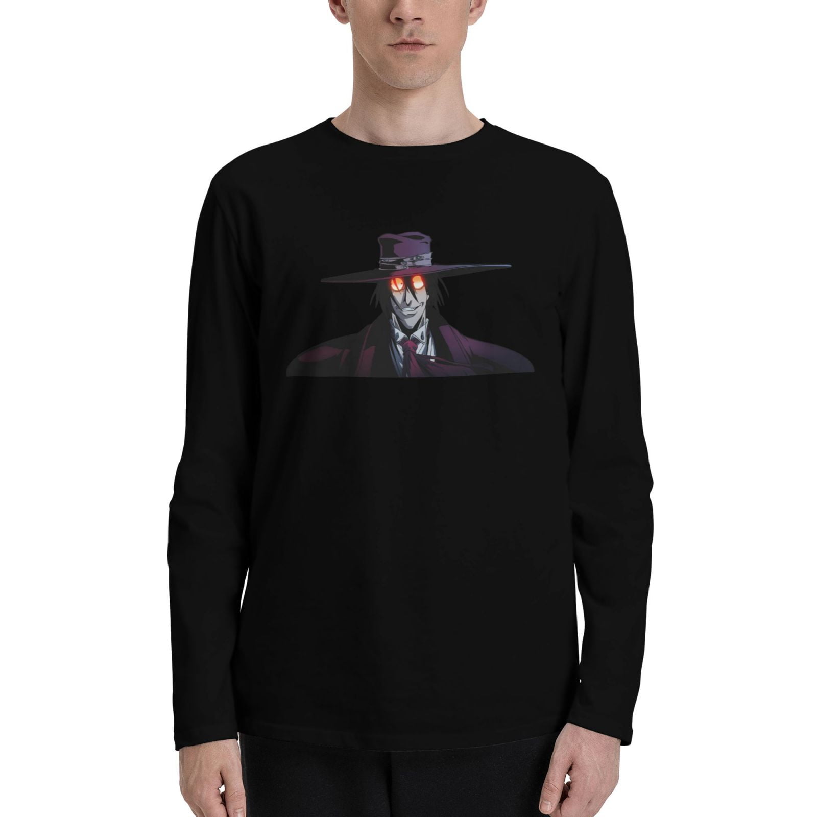 Hellsing Ultimate Long Sleeve Shirts for Men Moisture Wicking Mens Tee ...