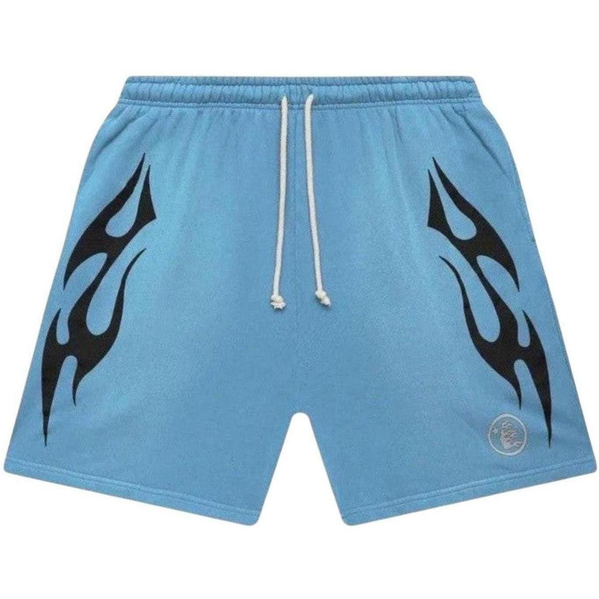 Hellstar Flame Shorts Baby Blue Black - XS - Walmart.com