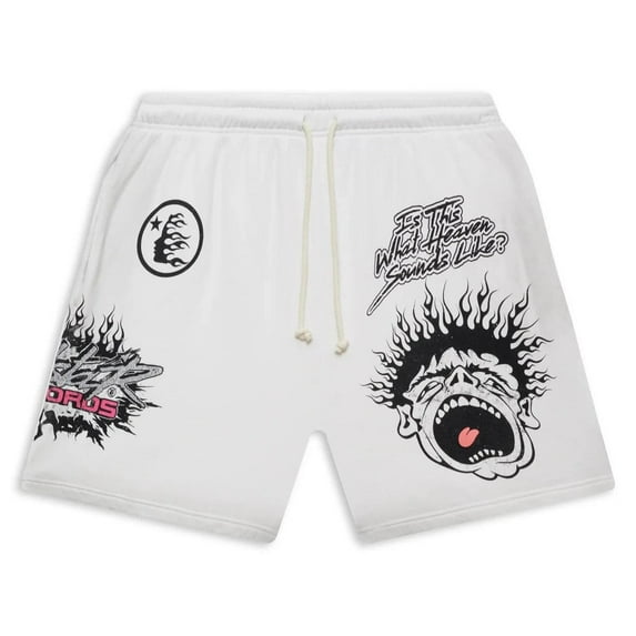 Hellstar Records Shorts White - Walmart.com