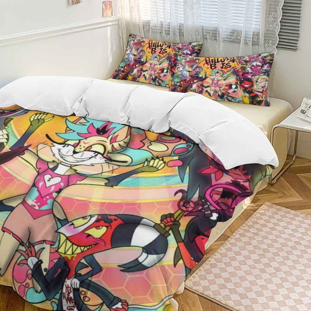 Helluva Boss 3-Piece Bedding Set Soft Warm And Comfortable Soft Bed Set ...