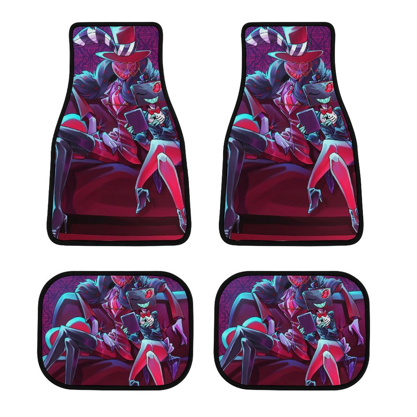 Helluva Boss 4 Pcs Car Floor Mats Universal Fit Floor Mats Front & Rear ...