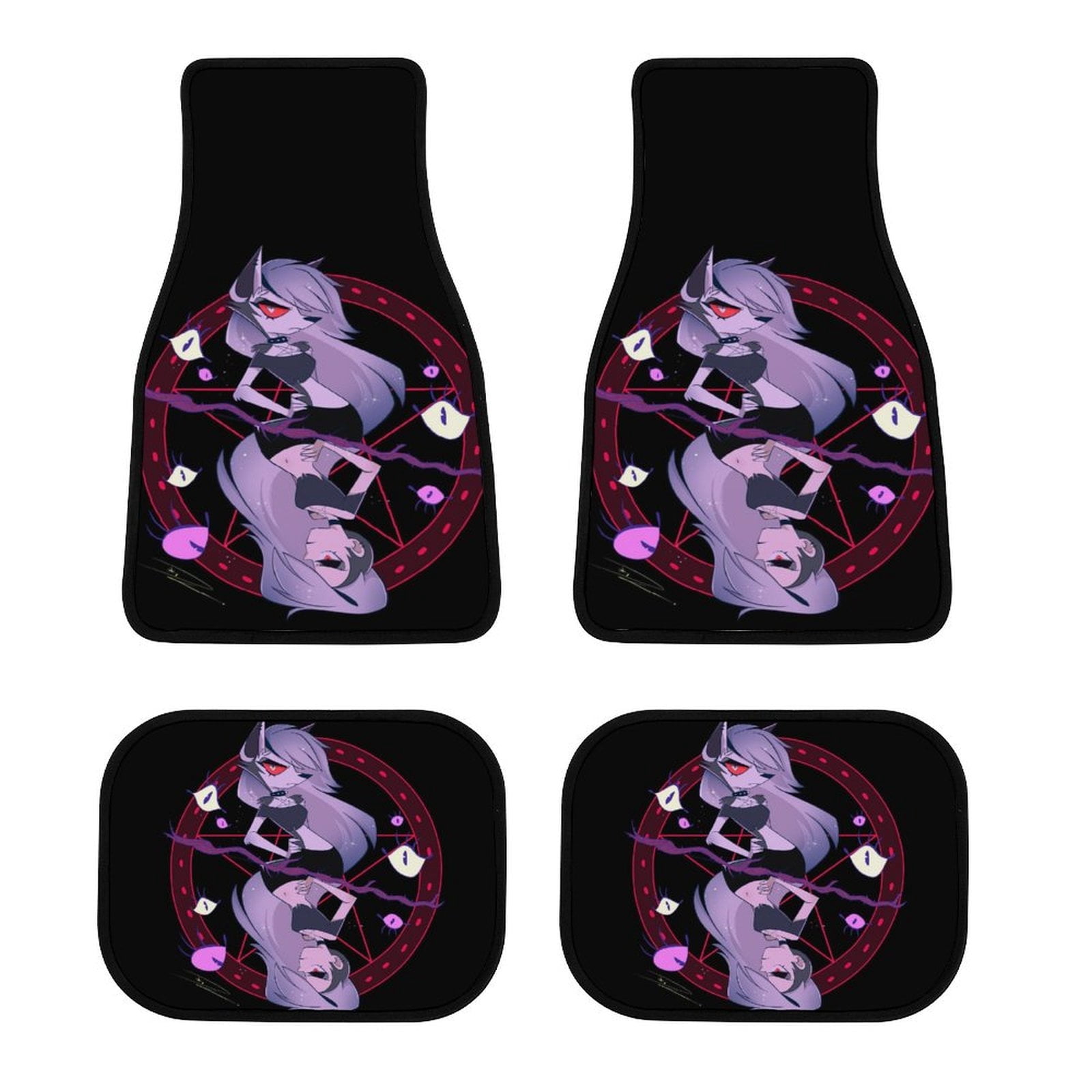 Helluva Boss 4 Pcs Car Floor Mats Universal Fit Floor Mats Front & Rear ...