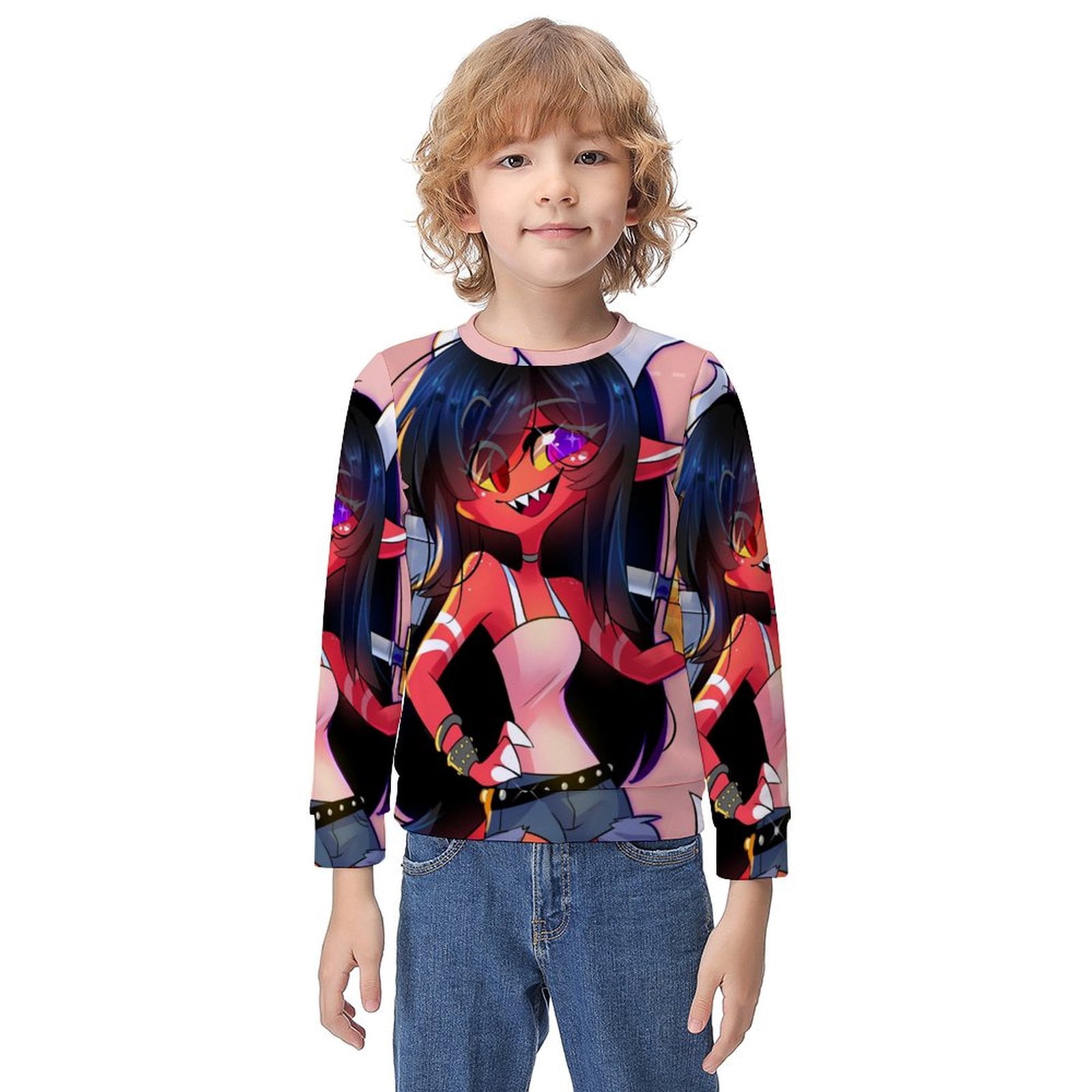 Helluva Boss Animated Kids Pullover Sweatshirts Sweater Fashion 3D ...