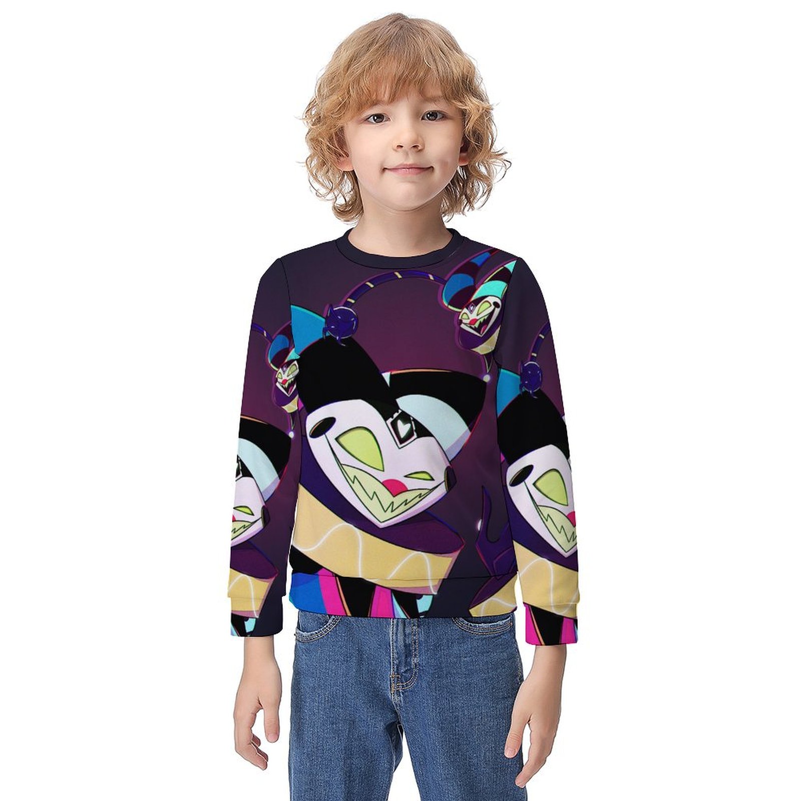 Helluva Boss Animated Kids Pullover Sweatshirts Sweater Fashion 3D ...