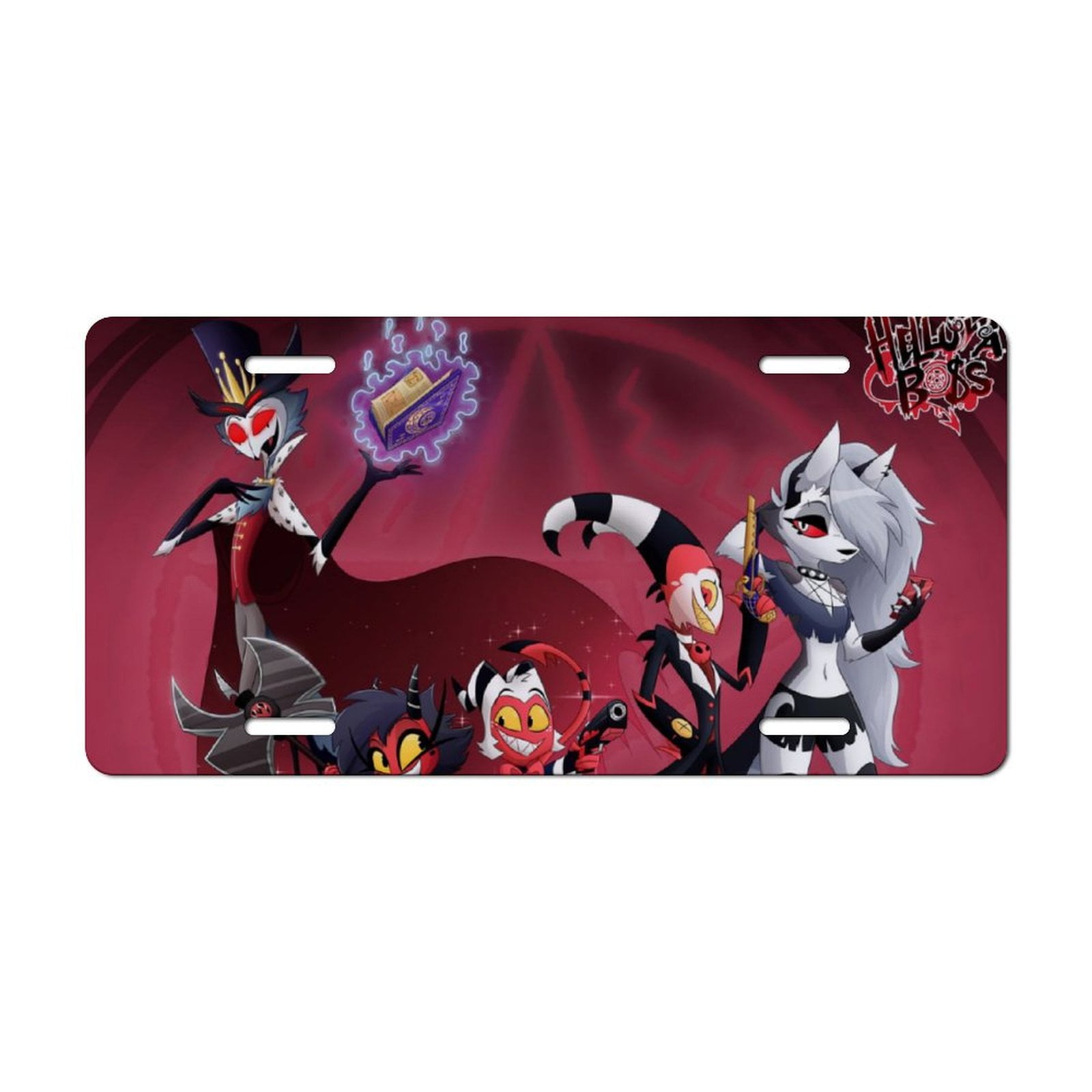 Helluva Boss Animation License Plate Cover Aluminum Novelty Vanity Tag ...