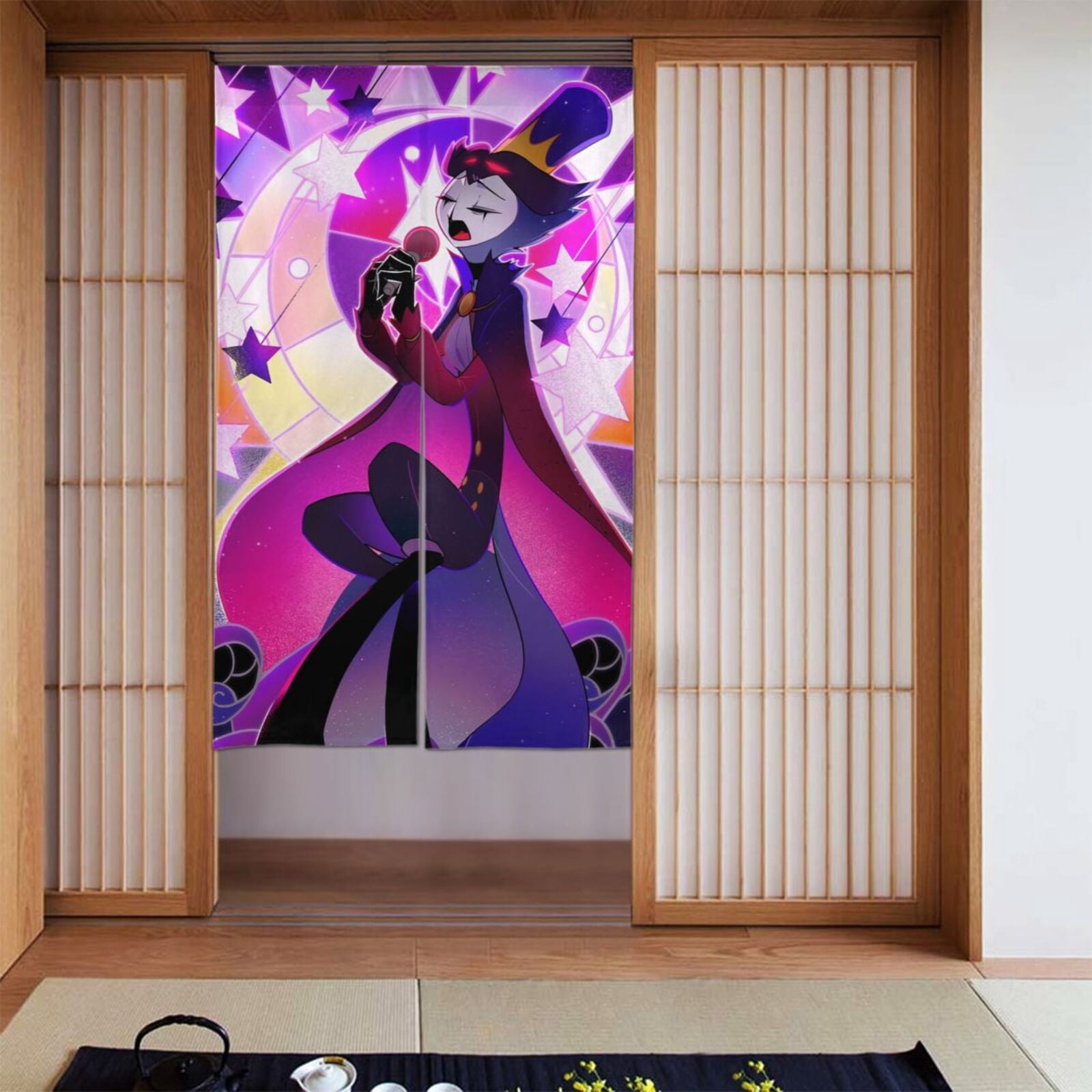 Helluva Boss Anime Door Curtains Curtains Blackout Curtains Cute Kids ...