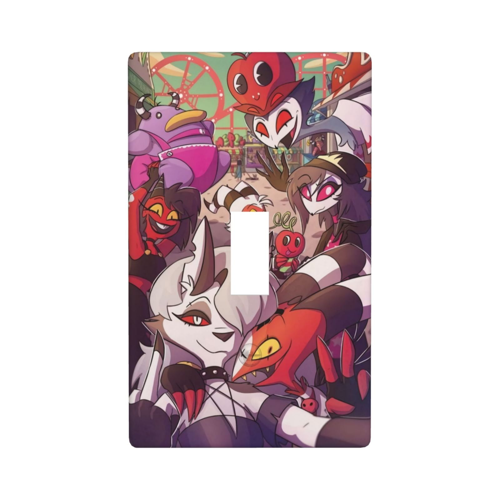Helluva Boss Anime Light Switch Cover Plates, Single Lever Wall Plate ...