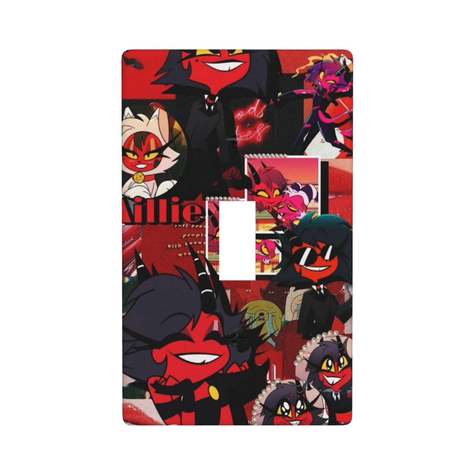 Helluva Boss Anime Light Switch Cover Plates, Single Lever Wall Plate ...