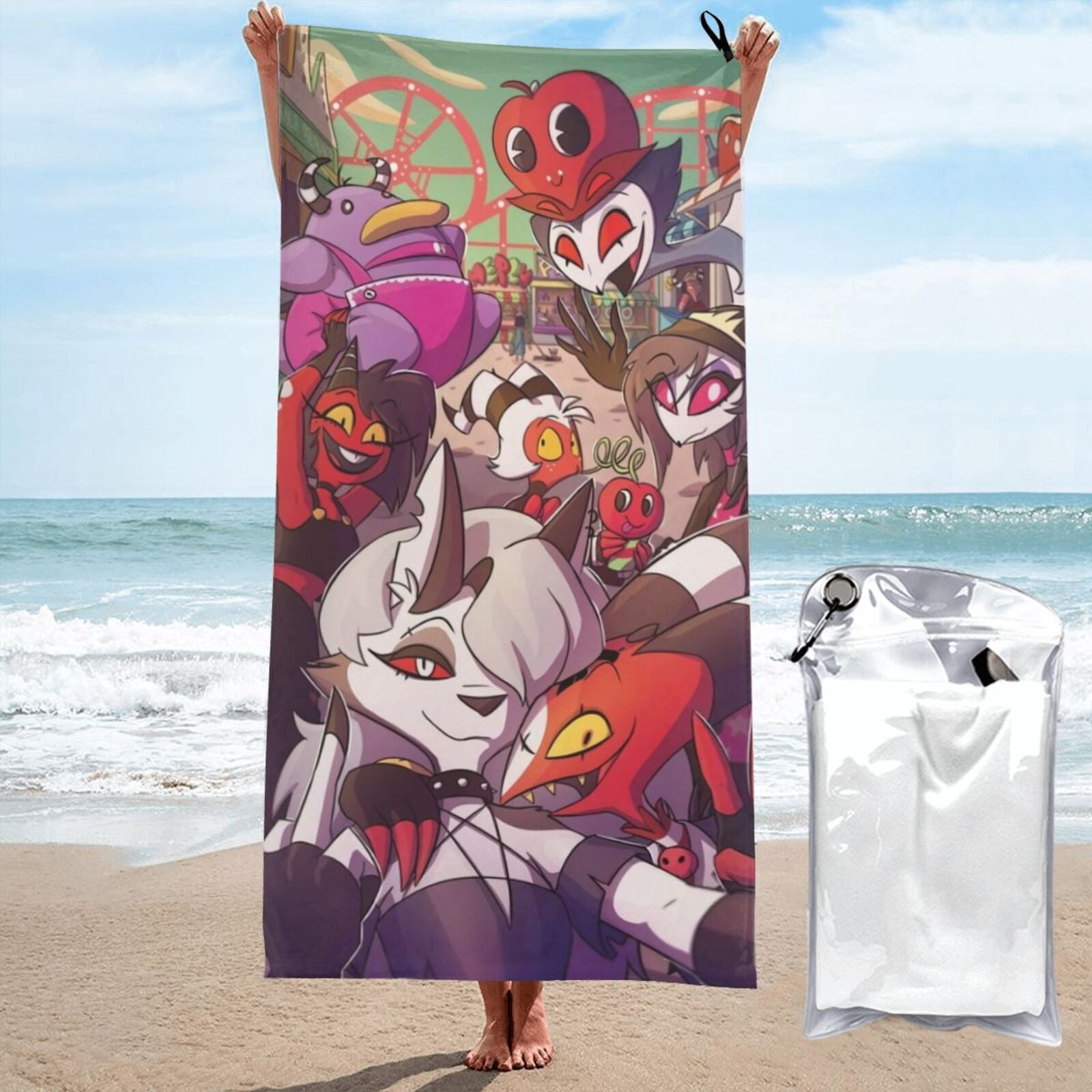 Helluva Boss Anime Towels, Absorbent Quick Drying Luxury Beach Towels ...