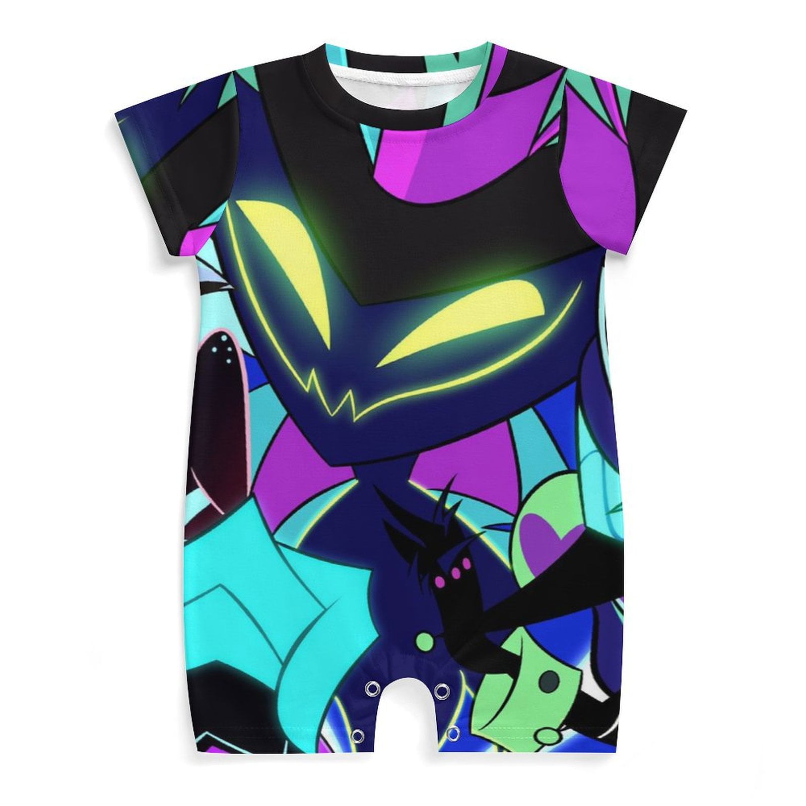 Helluva Boss Baby One-Piece Rompers Summer Short Sleeve Outfit Clothing ...