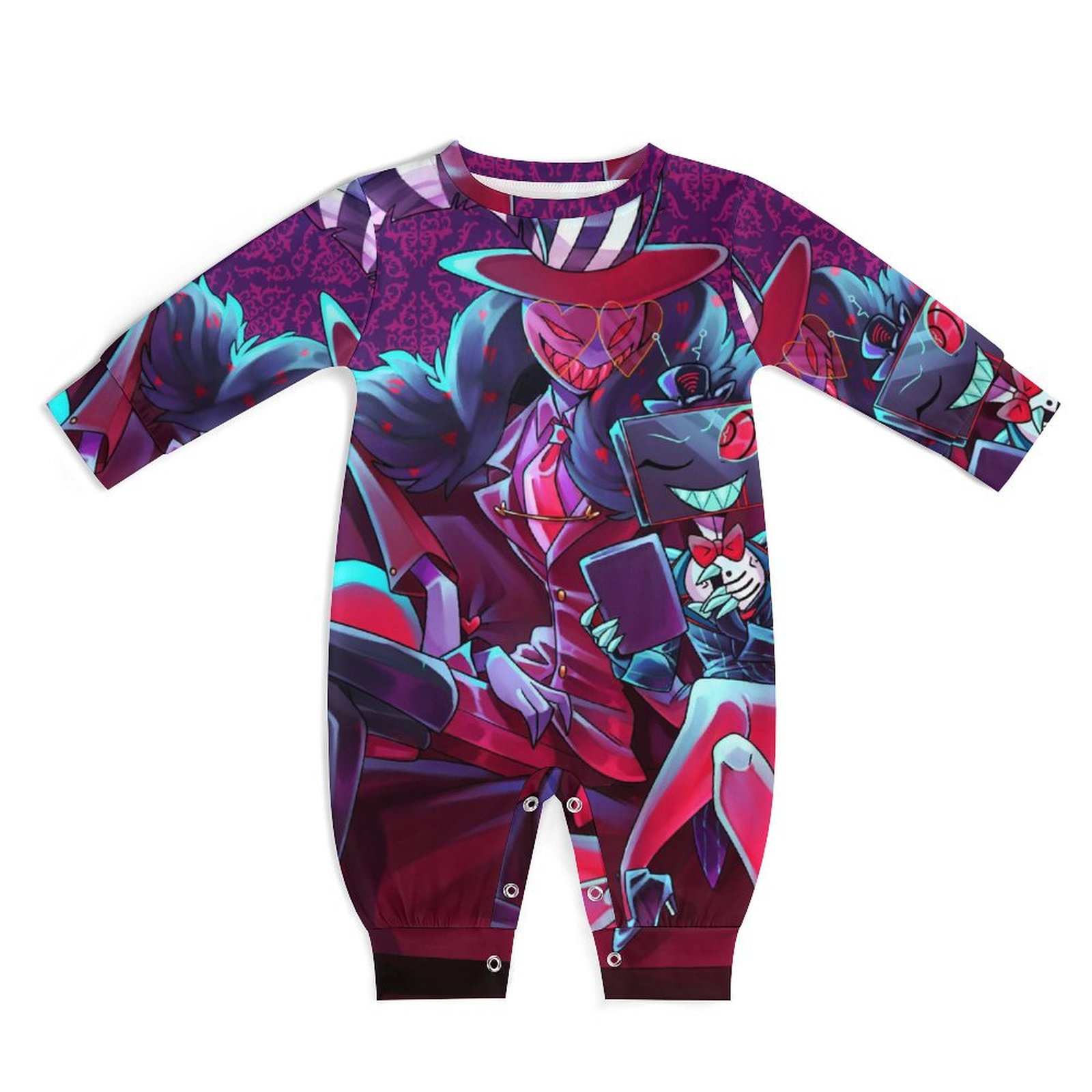 Helluva Boss Baby Romper Jumpsuit Long Sleeve One-Piece Bodysuit ...