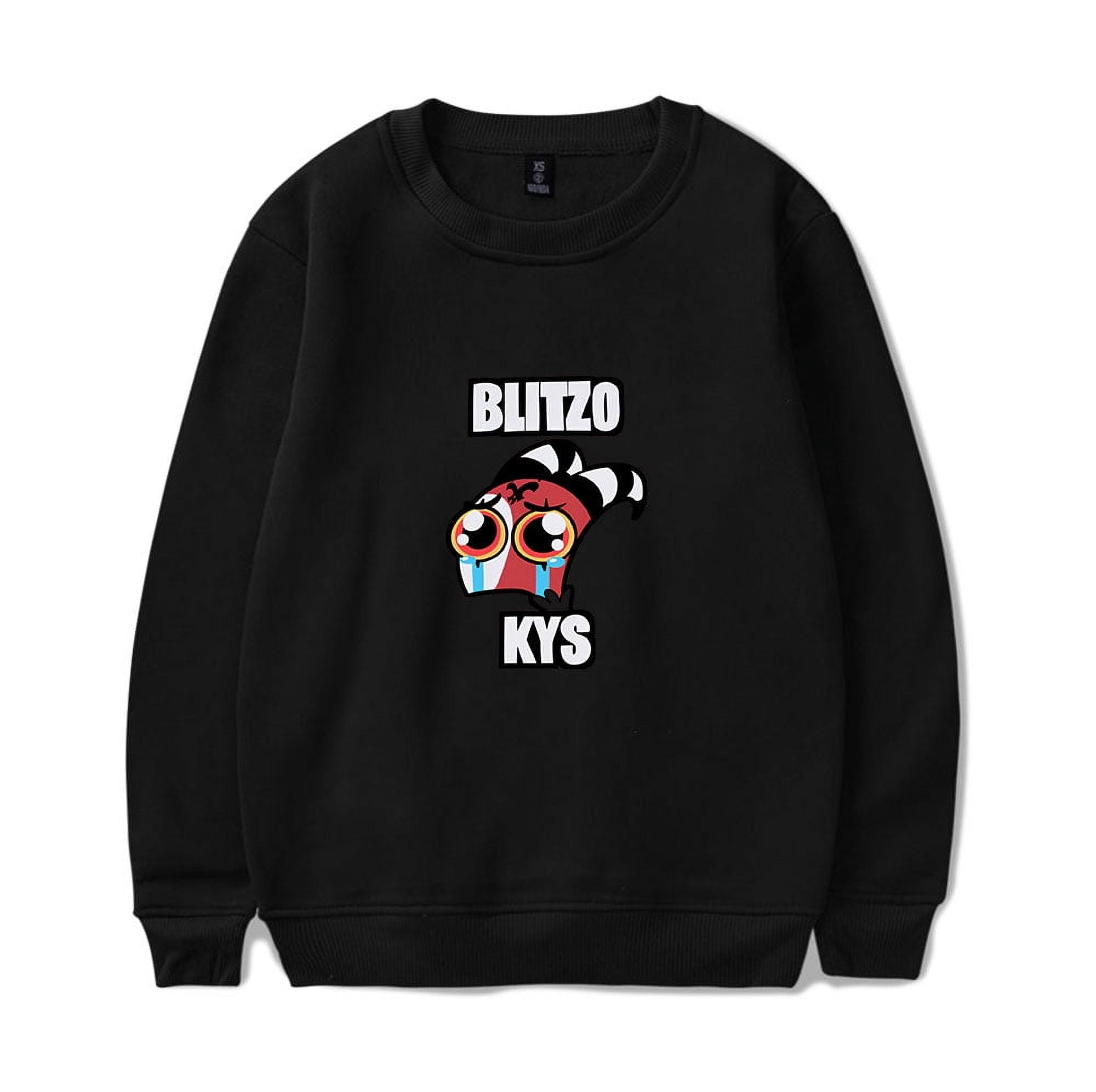 Helluva Boss Blitzo KYS Crewncek Sweatshirt Merch Casual Sweatshirt ...