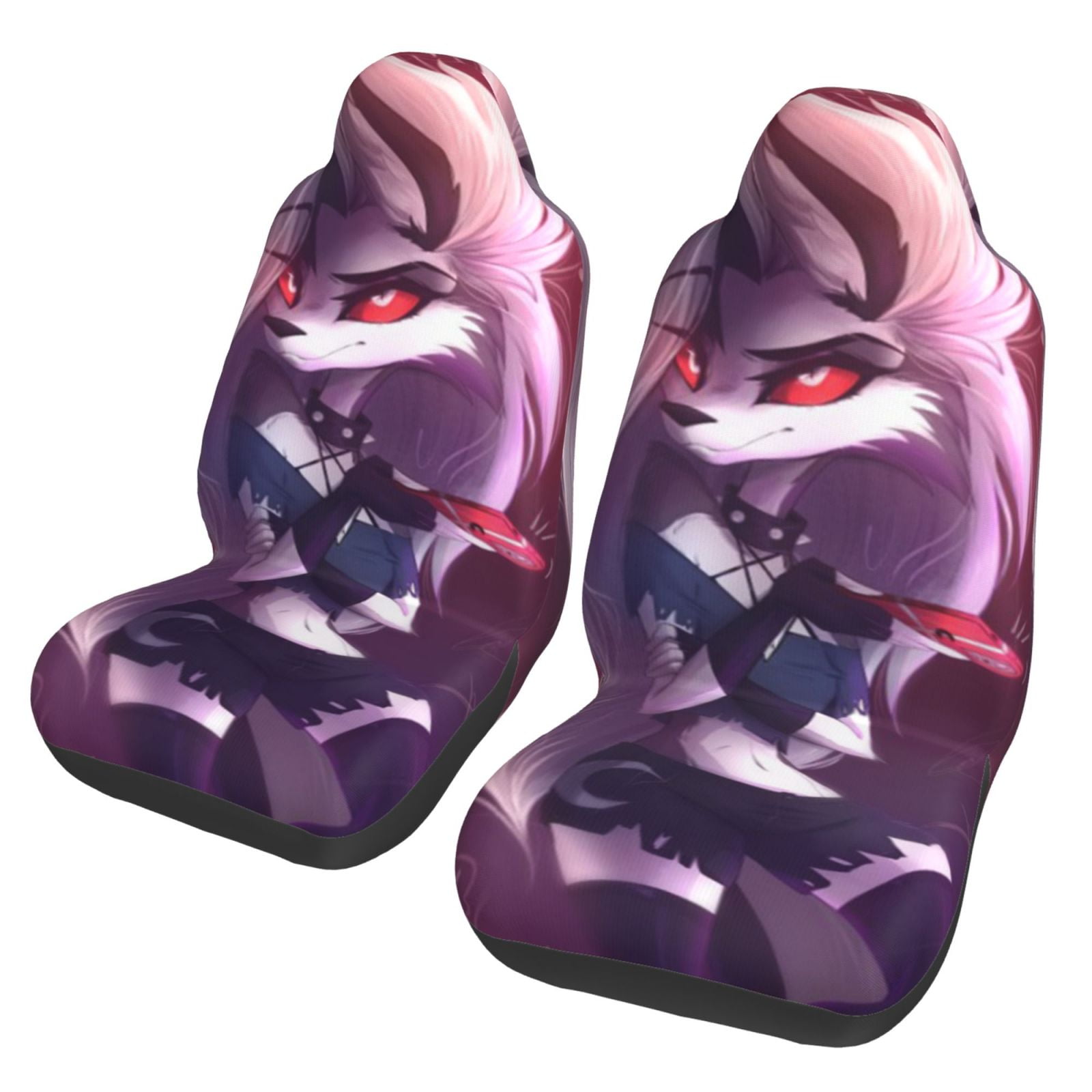 Helluva Boss Car Seat Covers 2 Pcs Seat Protector Cover Universal Front ...