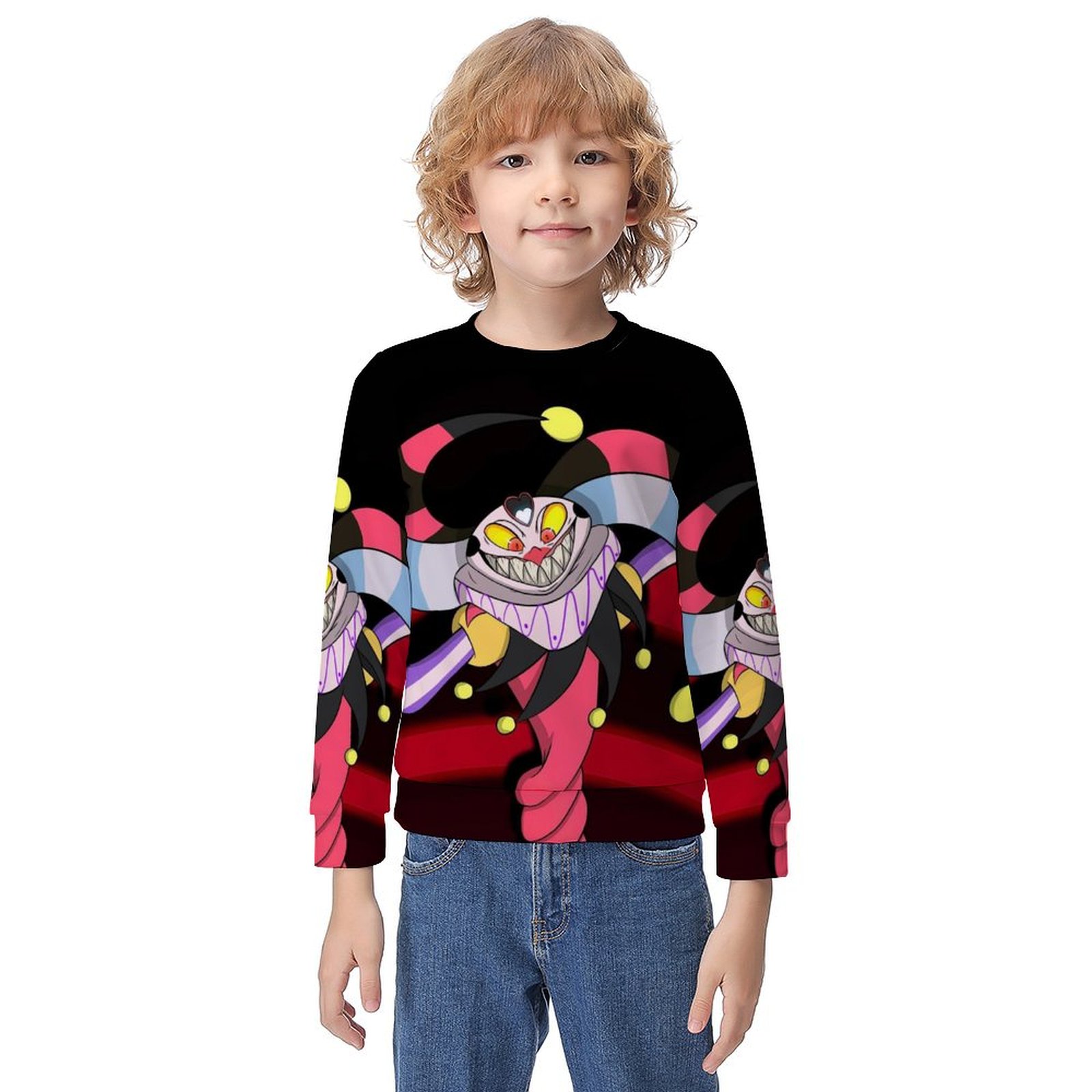 Helluva Boss Cartoon Kids Pullover Sweatshirts Sweater Fashion 3D ...