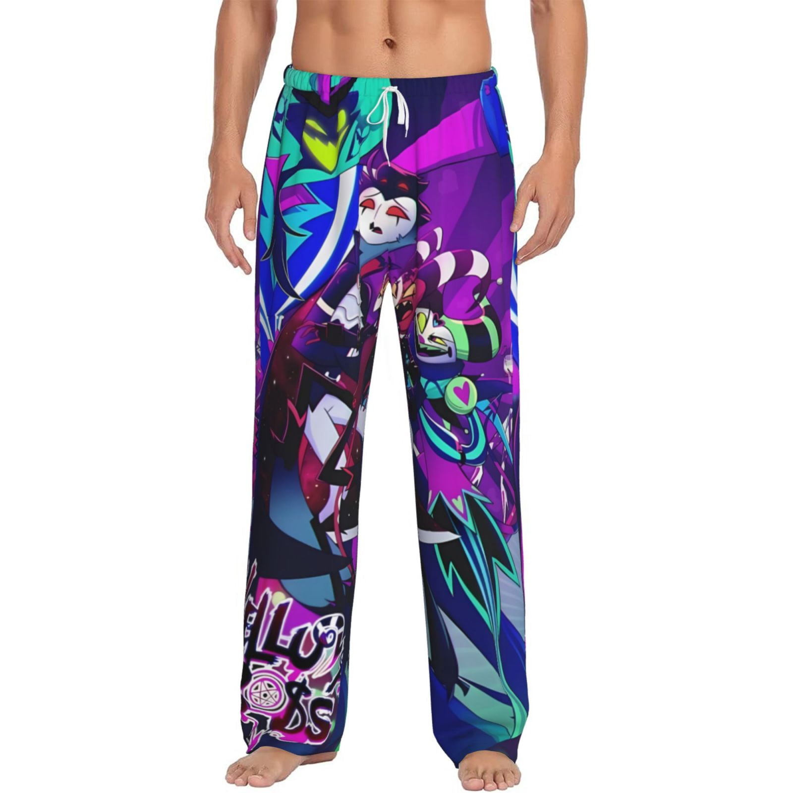 Helluva Boss Comfortable PJ Bottoms for Adults Men's Sleepwear Lounge ...