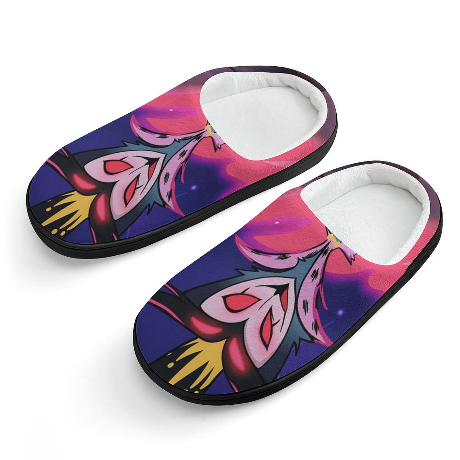 Helluva Boss Demon Stolas Soft Plush Slippers for Boys Girls Winter ...