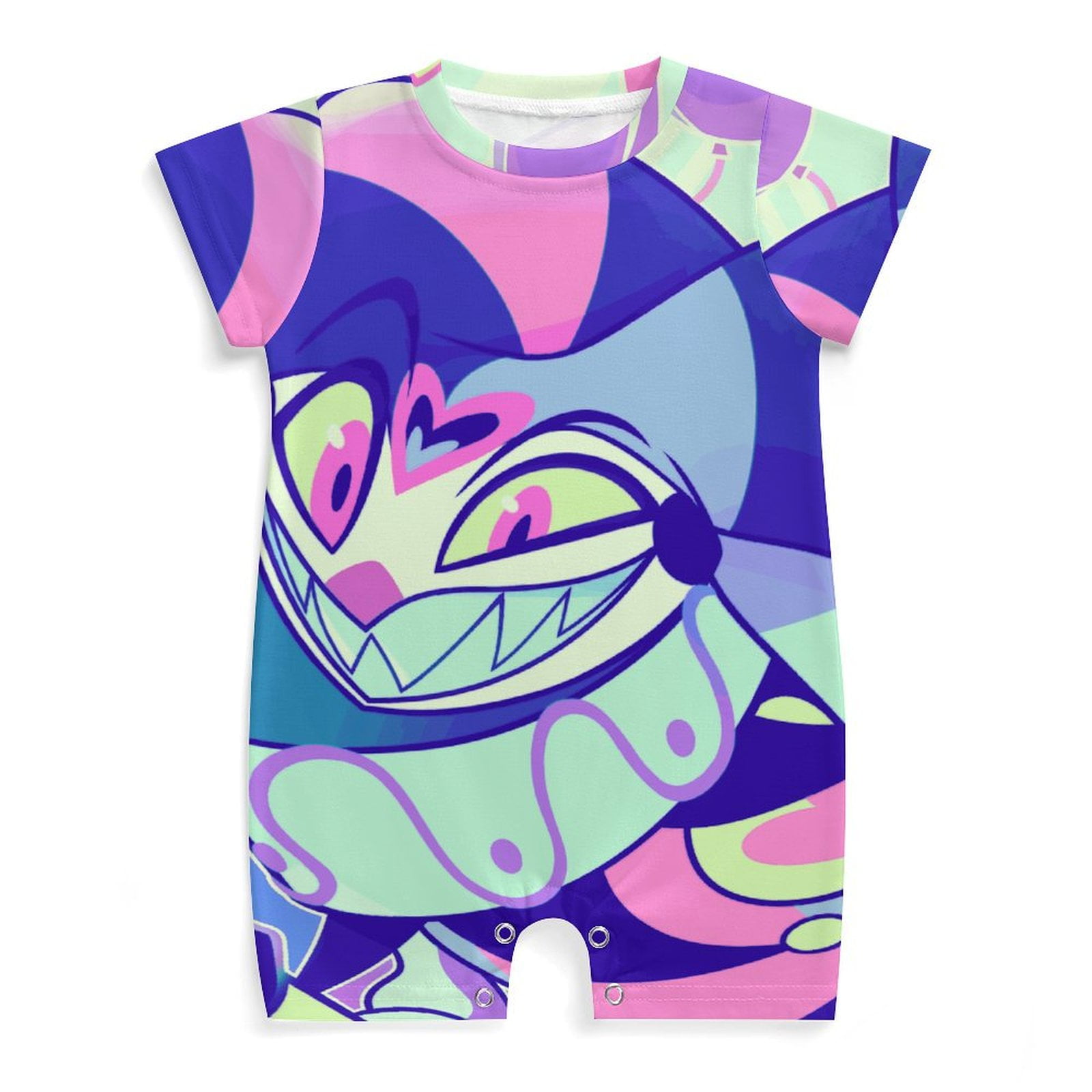 Helluva Boss Fizzarolli Baby One-Piece Rompers Summer Short Sleeve ...