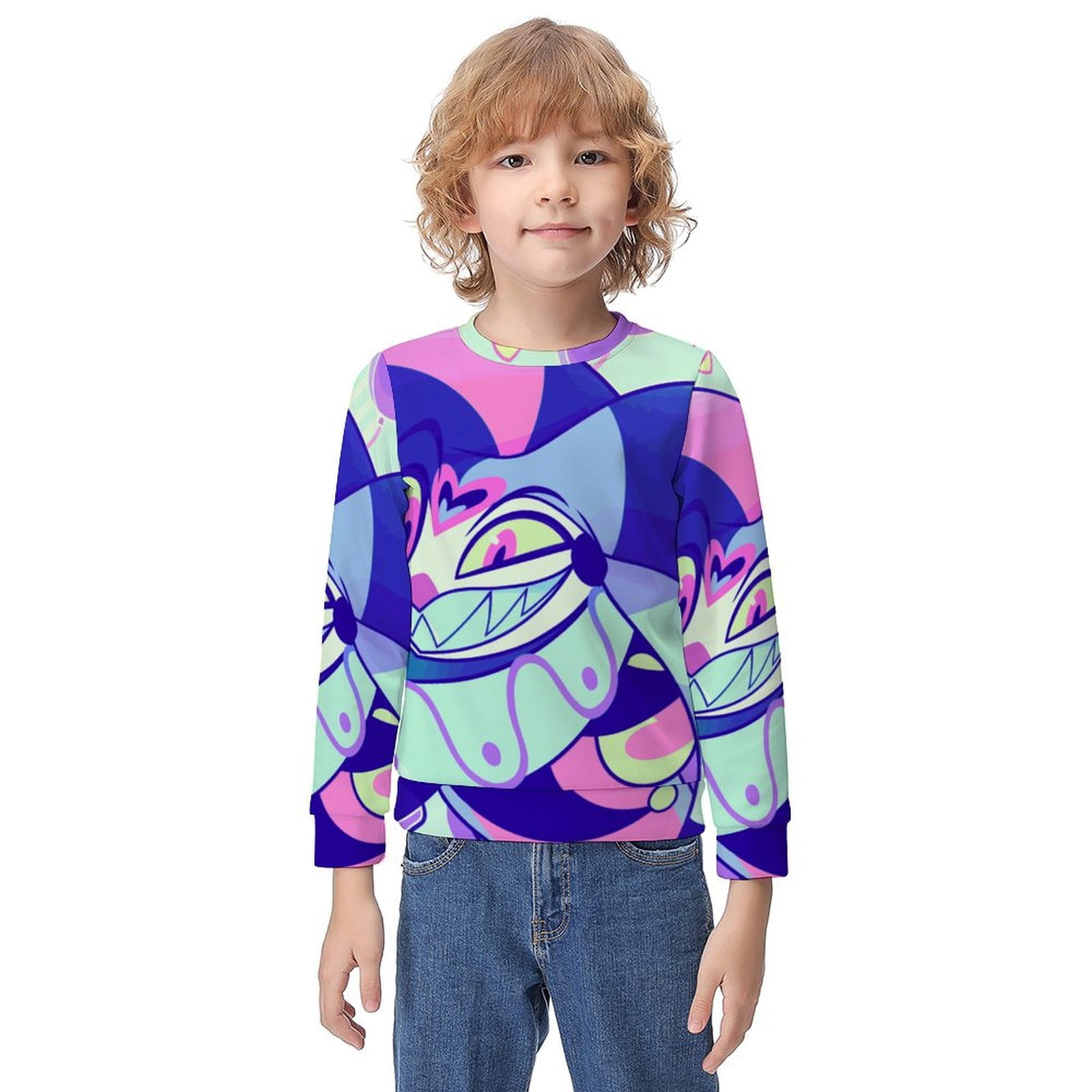 Helluva Boss Fizzarolli Kids Pullover Sweatshirts Sweater Fashion 3D ...