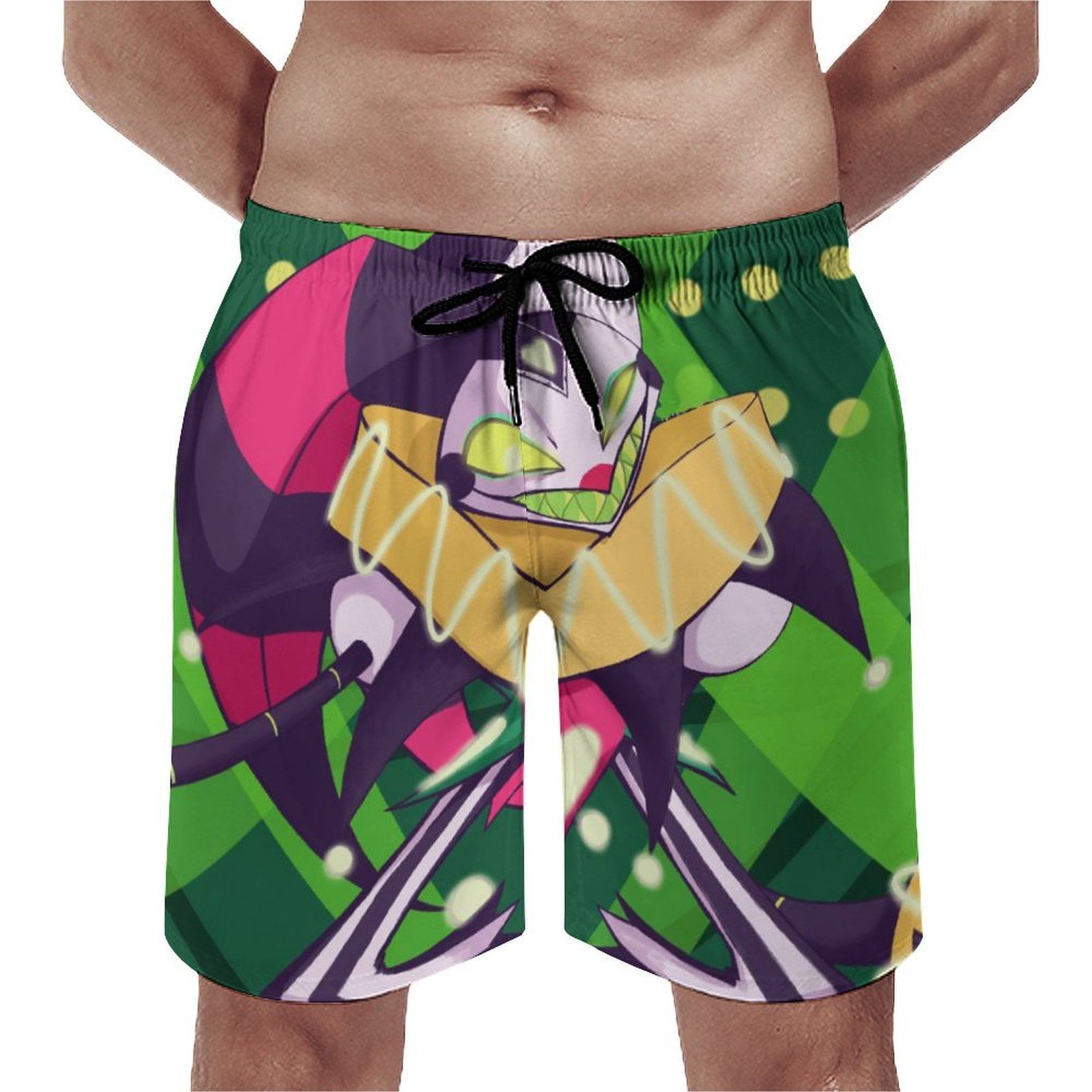 Helluva Boss Fizzarolli Men's Swim Trunks Quick Dry Beach Board Shorts ...