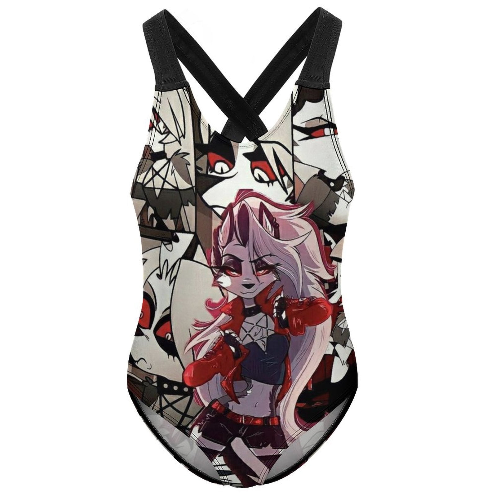 Helluva Boss Girls One-piece Swimsuit Beach Pool Kids Swimwear Bathing ...