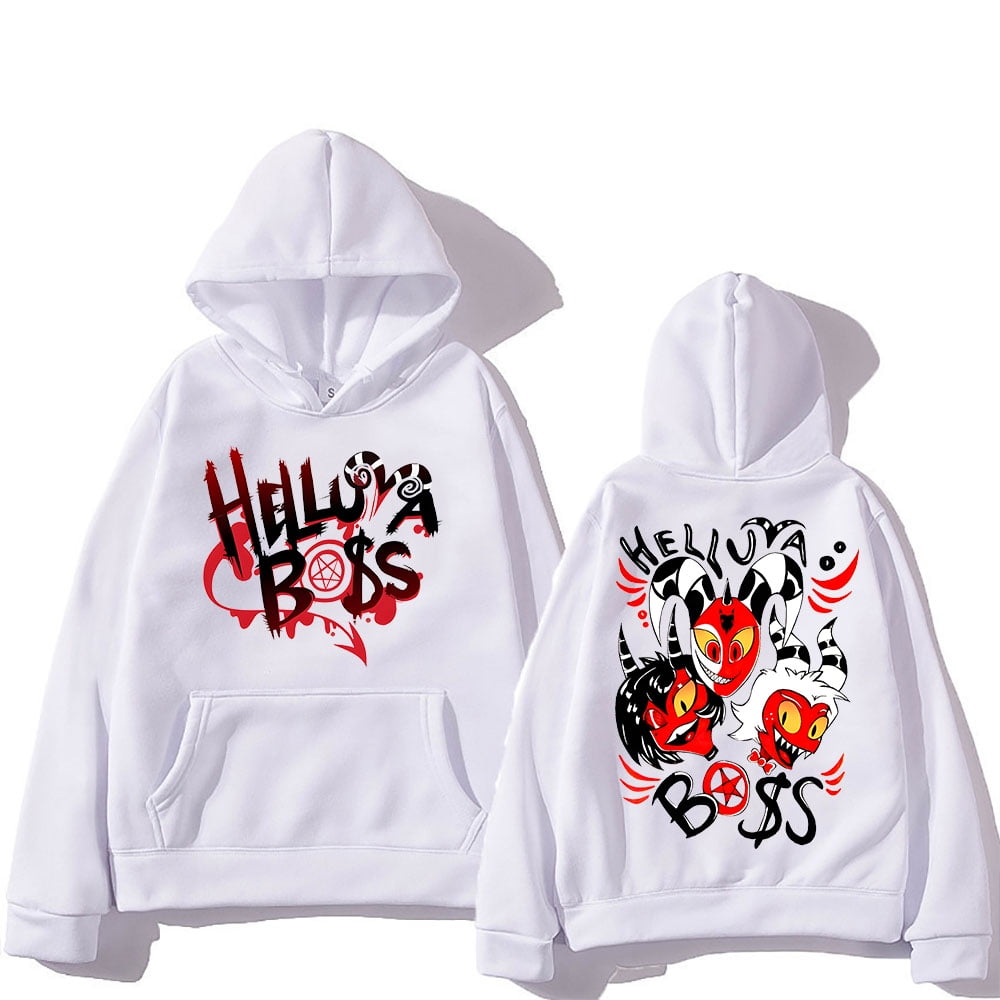 Helluva Boss Hooded Anime Print Cartoon Long-sleeved Comfortable ...