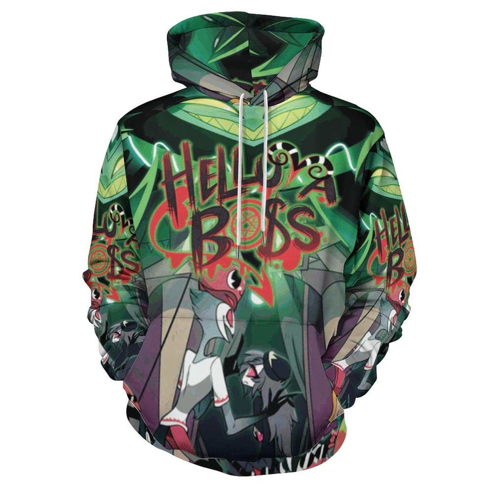 Helluva Boss Hoodie 3D Print Pullover Hooded Long Sleeve Sweatshirts ...