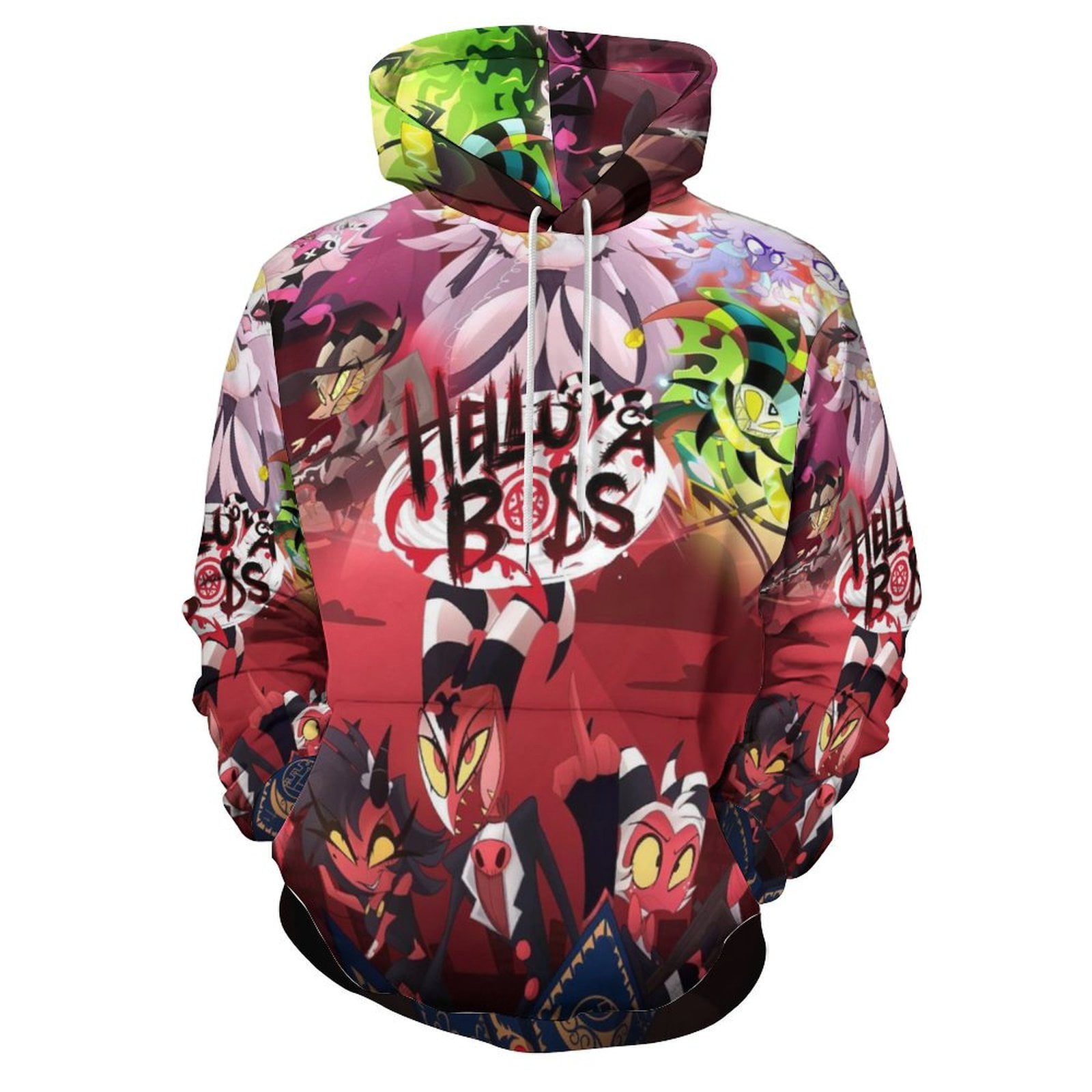 Helluva Boss Hoodie 3D Print Pullover Hooded Long Sleeve Sweatshirts ...