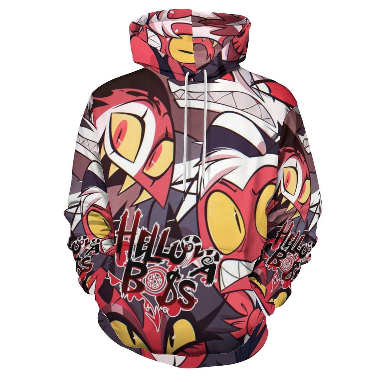 Helluva Boss Hoodie 3D Print Pullover Hooded Long Sleeve Sweatshirts ...