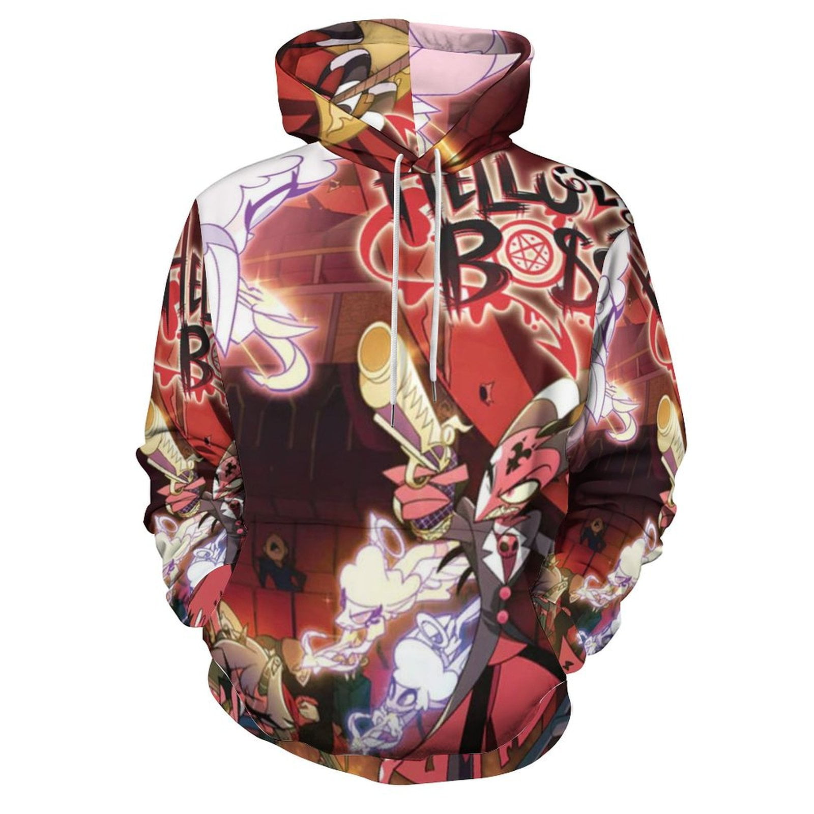 Helluva Boss Hoodie 3D Print Pullover Hooded Long Sleeve Sweatshirts ...