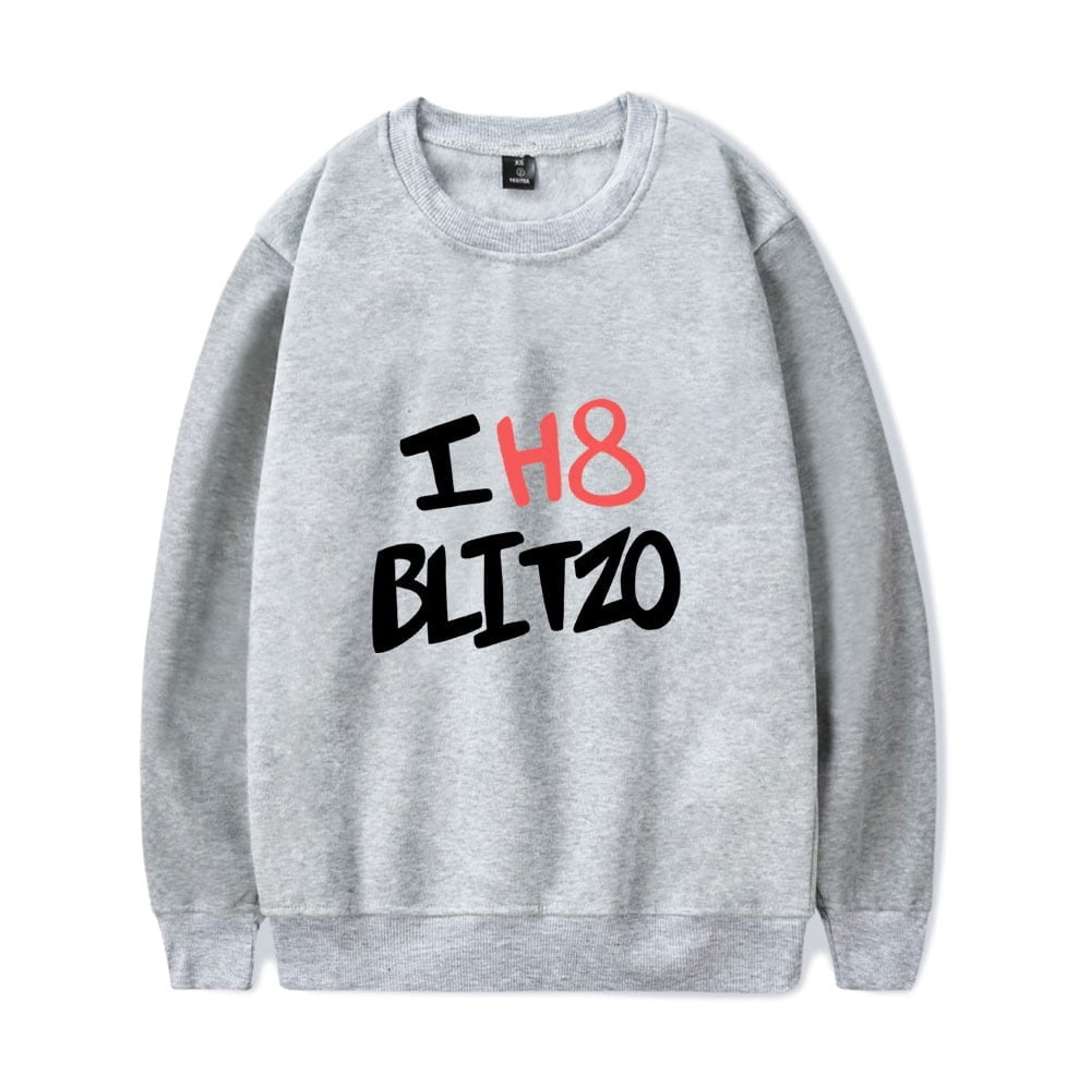 Helluva Boss I H8 Blitzo Crewncek Sweatshirt Merch Casual Sweatshirt ...