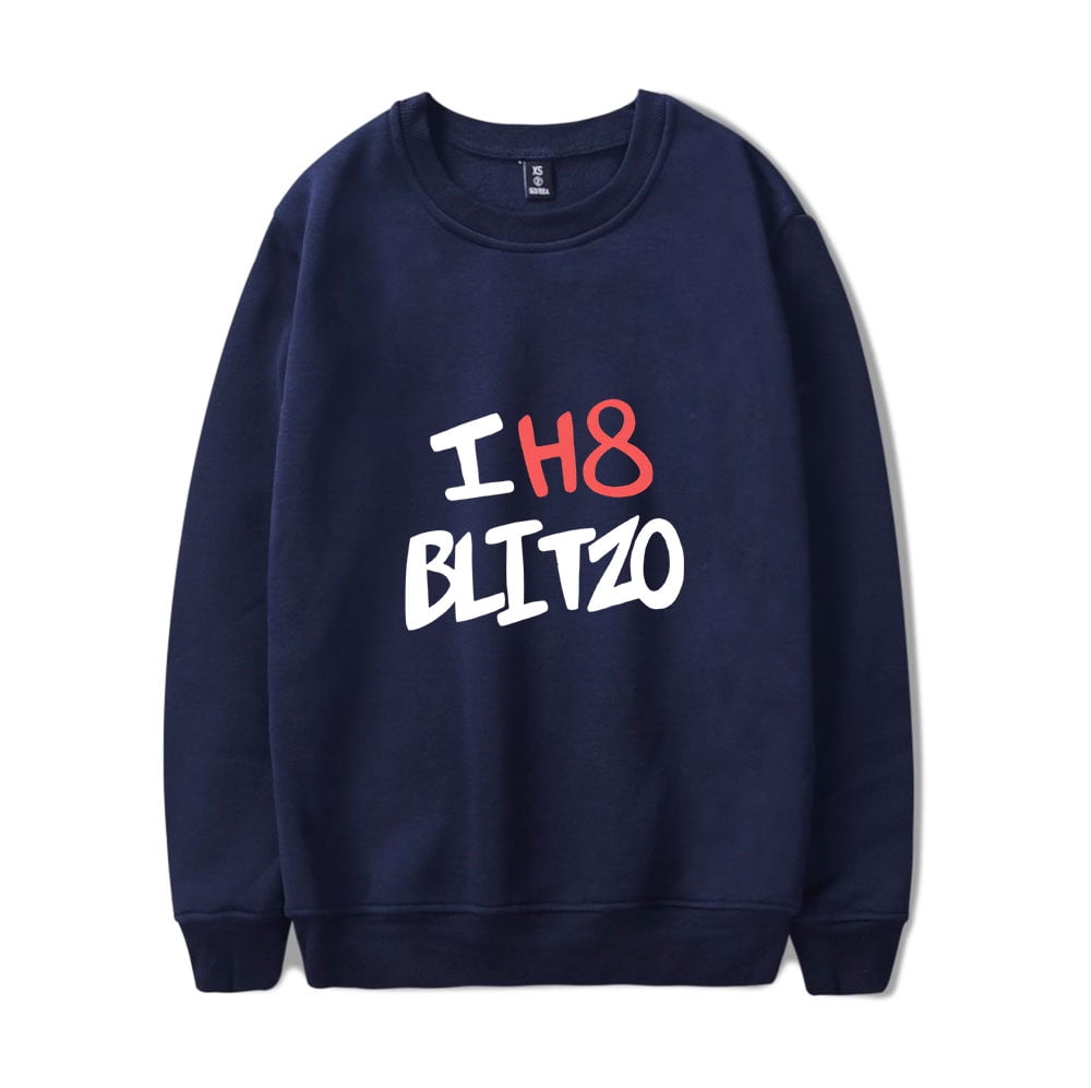 Helluva Boss I H8 Blitzo Crewncek Sweatshirt Merch Casual Sweatshirt ...