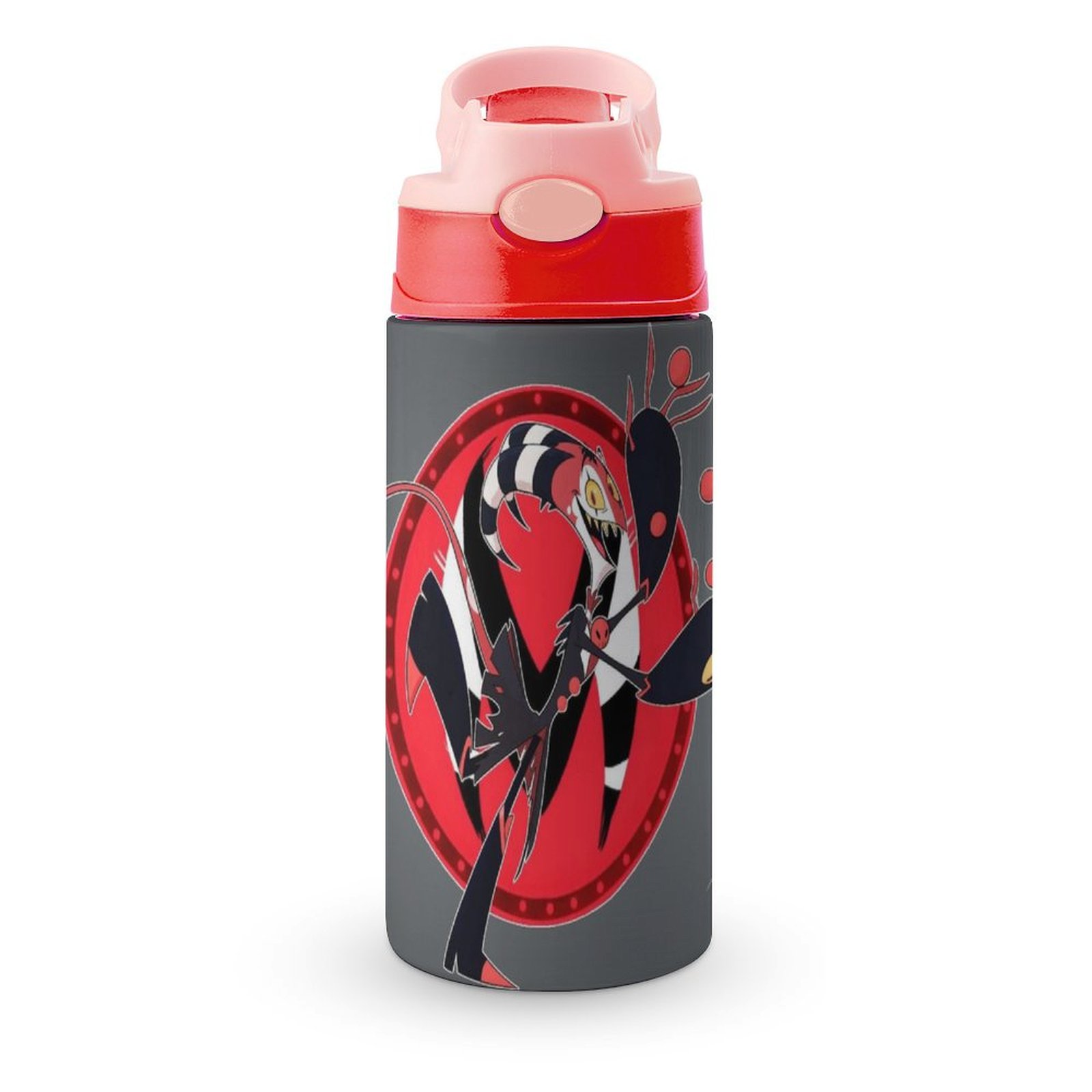 Helluva Boss Insulated Bottle with Straw And Built in Carrying Loop ...