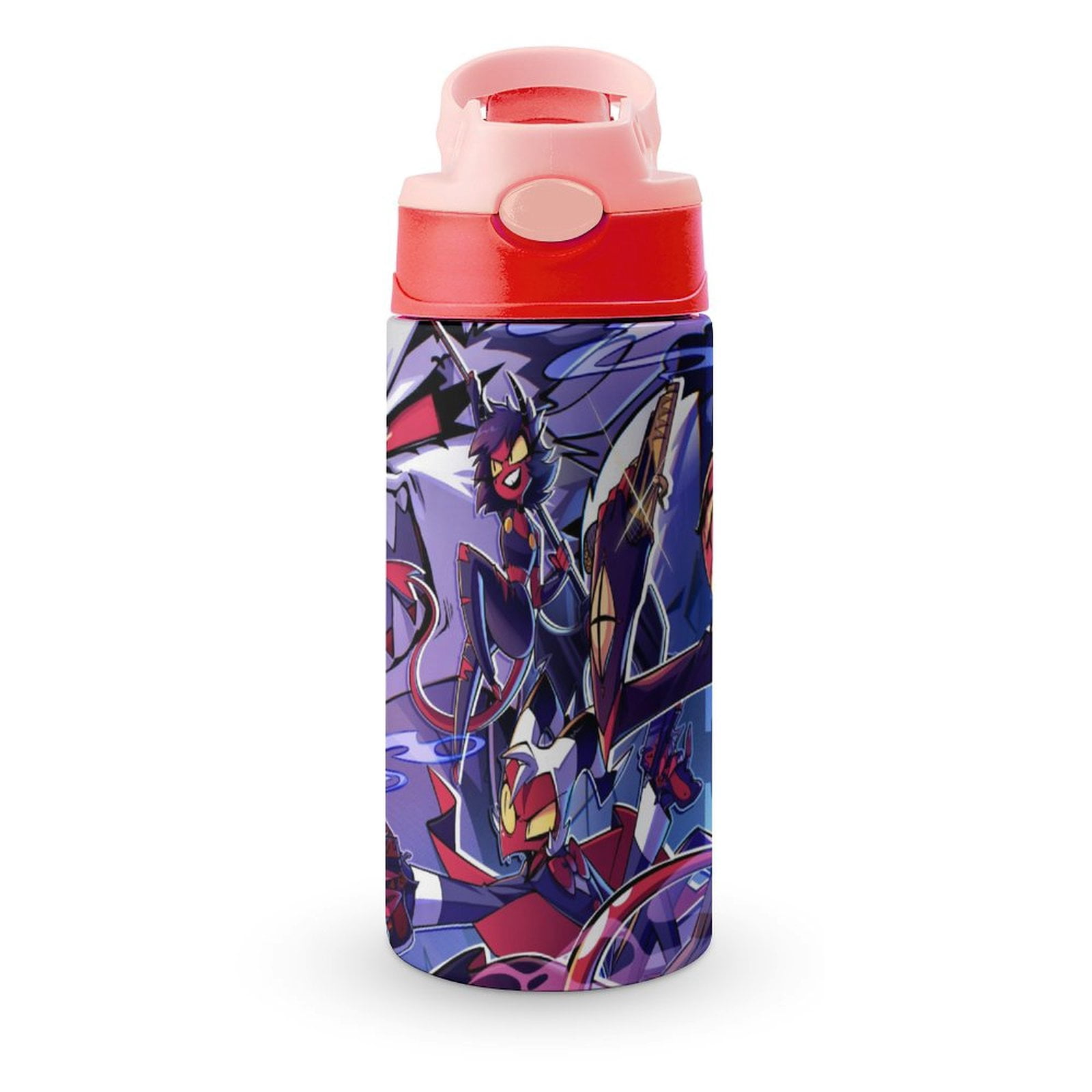 Helluva Boss Insulated Bottle with Straw And Built in Carrying Loop ...