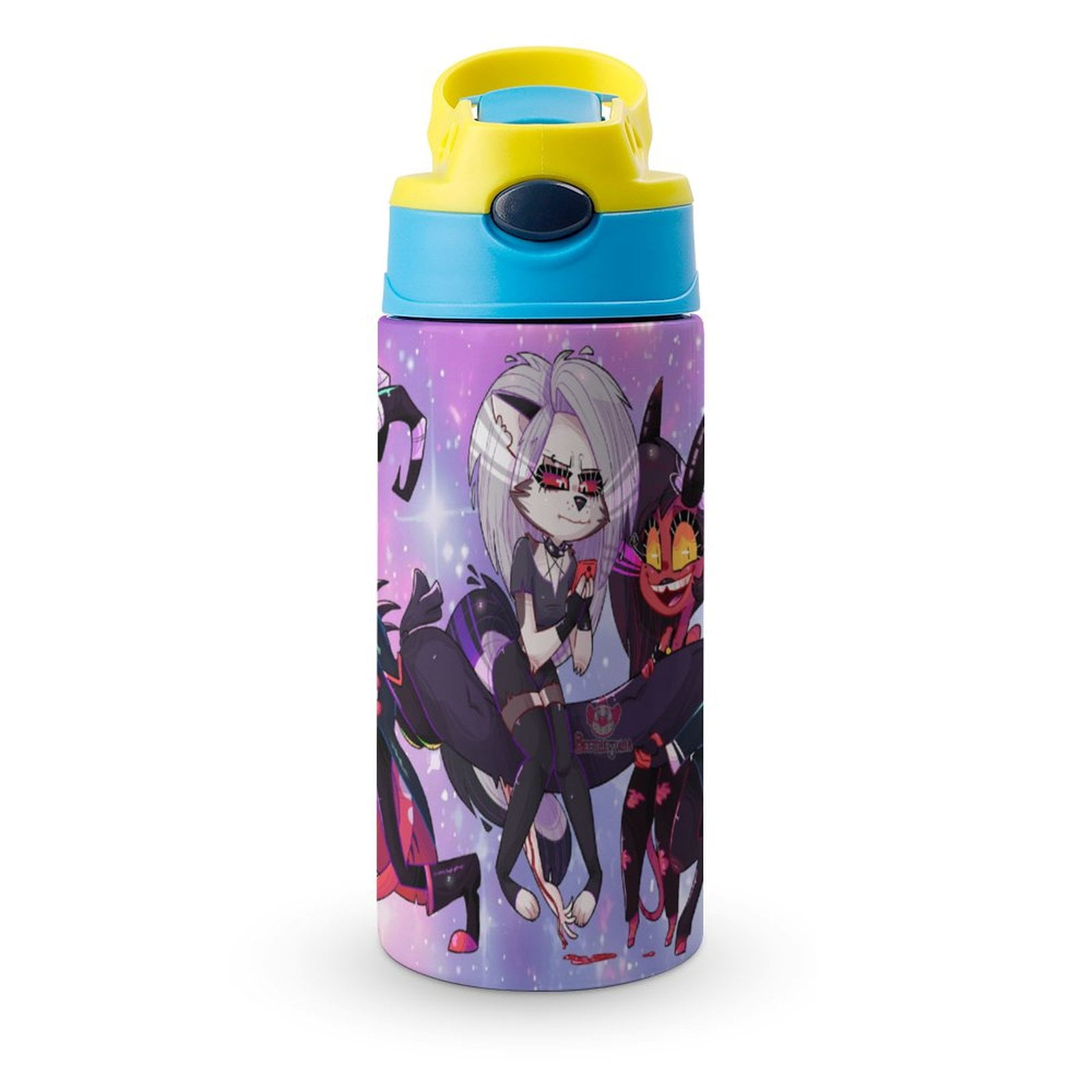 Helluva Boss Insulated Bottle with Straw And Built in Carrying Loop ...