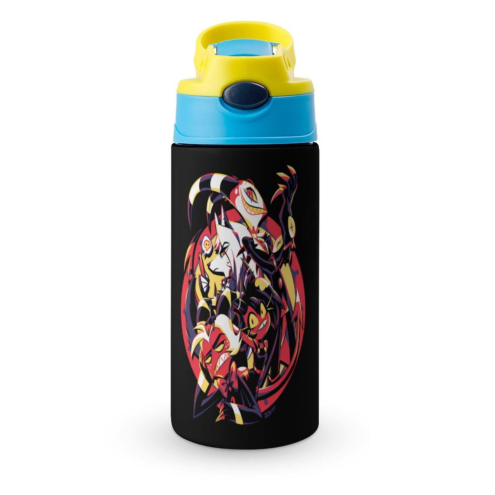 Helluva Boss Insulated Bottle with Straw And Built in Carrying Loop ...