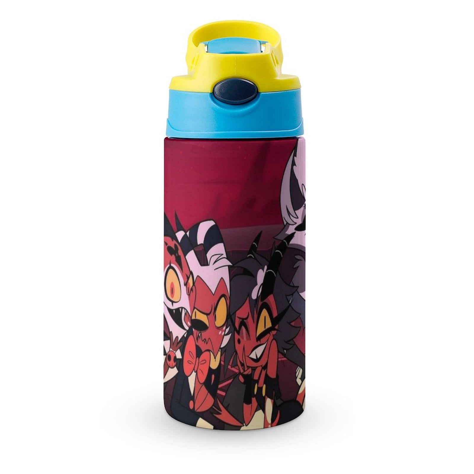 Helluva Boss Insulated Bottle with Straw And Built in Carrying Loop ...
