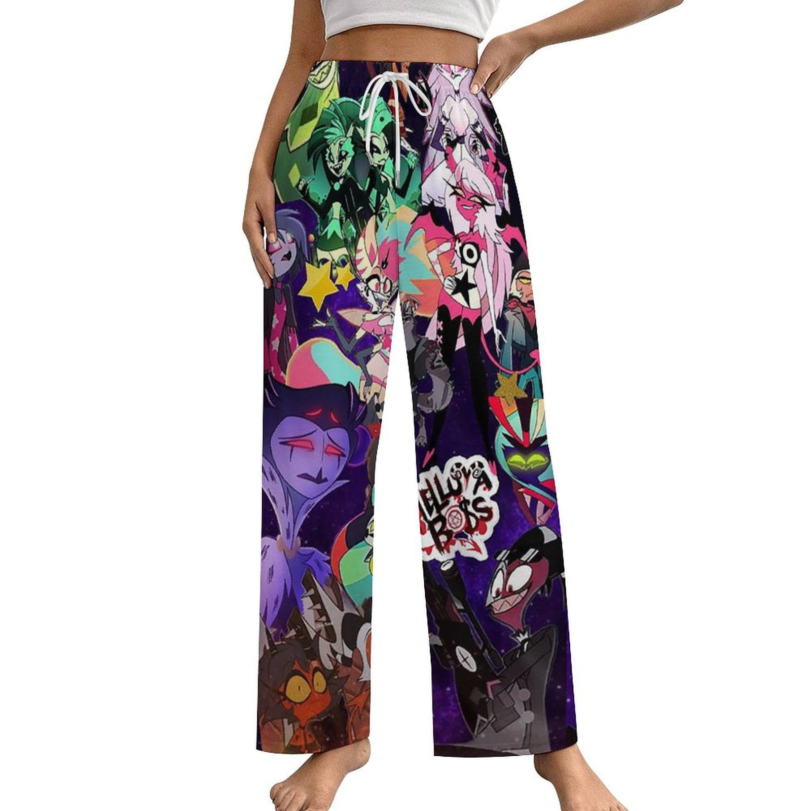 Helluva Boss Ladies Pajama Pants Women's Home Sleeping Pants - Walmart.com