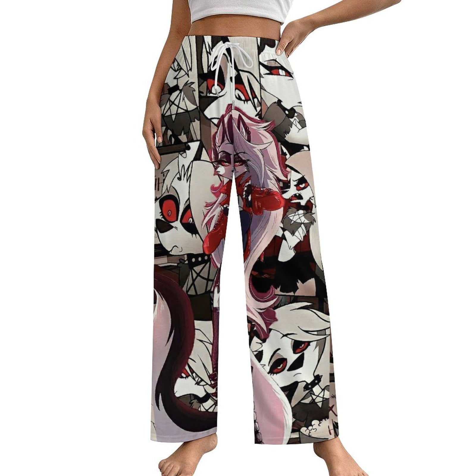 Helluva Boss Ladies Pajama Pants Women's Home Sleeping Pants - Walmart.com