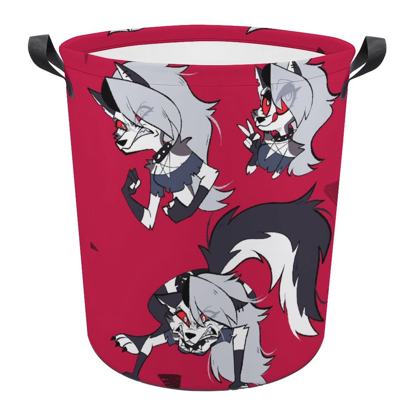 Helluva Boss Loona Laundry Hamper Circular Foldable Large Storage ...