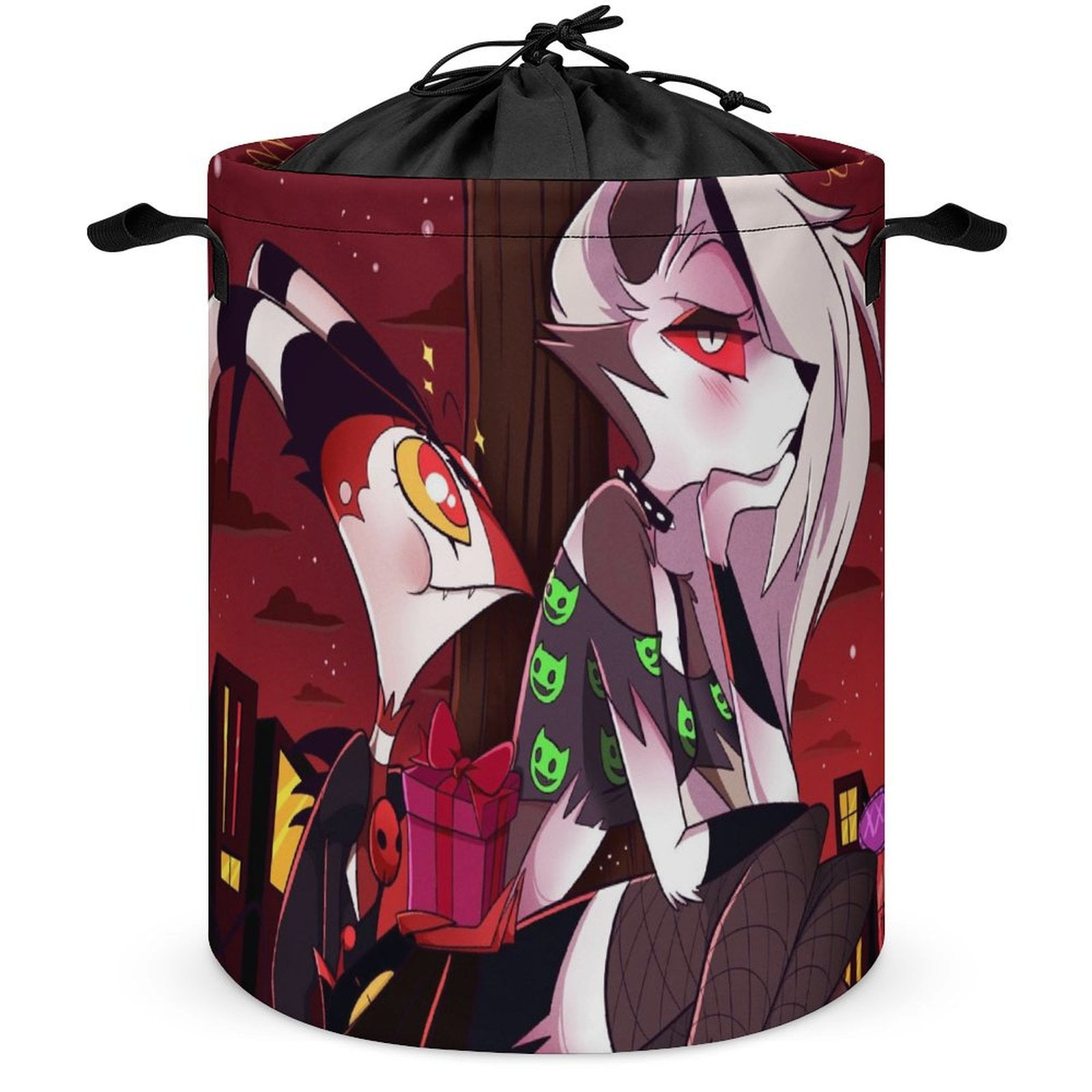 Helluva Boss Loona Moxxie Laundry Basket Foldable Collapsible Laundry ...