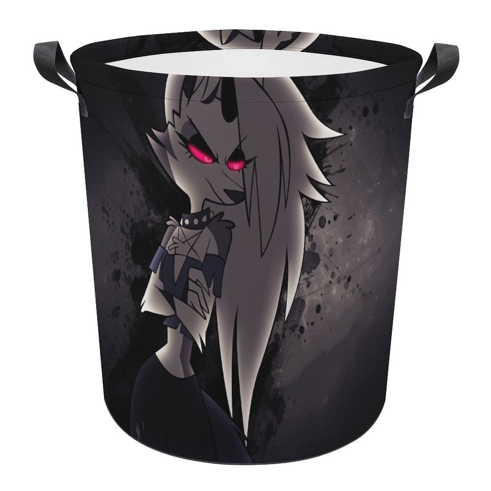 Helluva Boss Loona Receptionist Laundry Hamper Circular Foldable Large ...