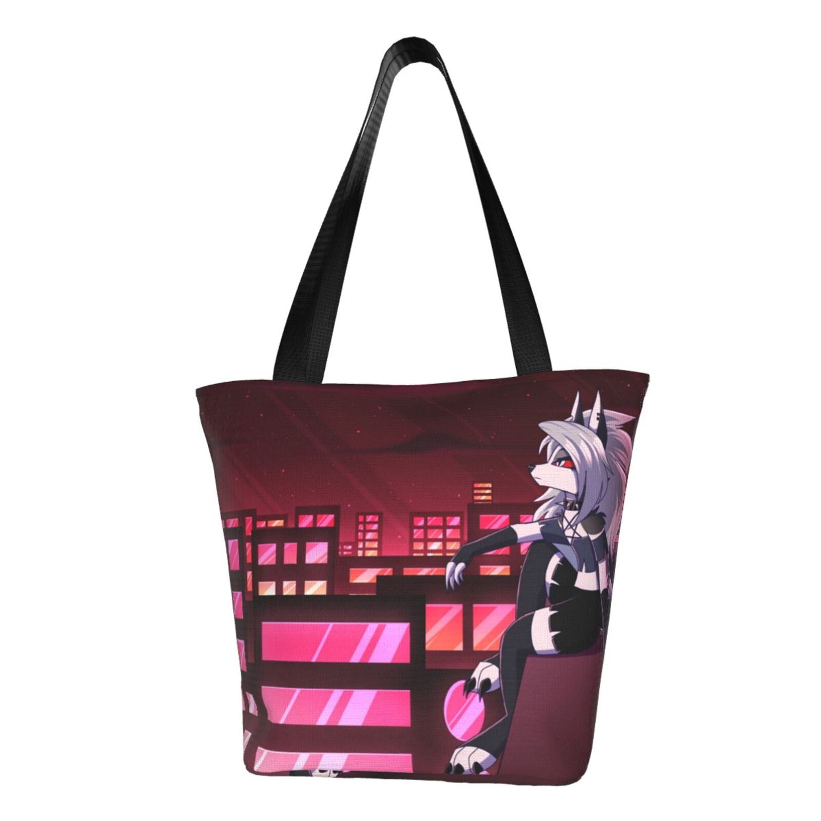 Helluva Boss Loona Women's Tote Bag Large Capacity Handbag Shoulder Bag ...