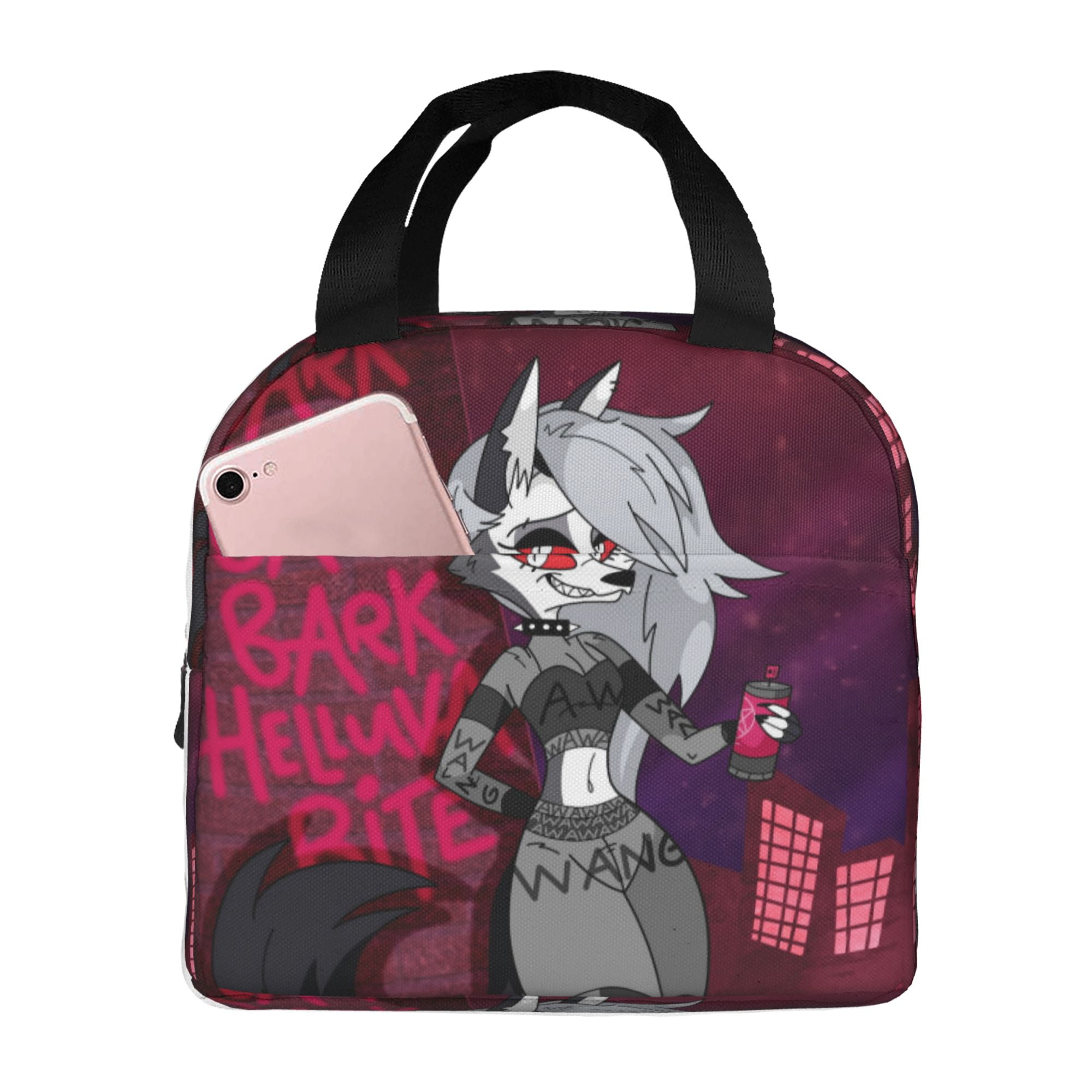 Helluva Boss Lunch Bag Lunch Bag Tote Bag Insulated Lunch Box Picnic ...